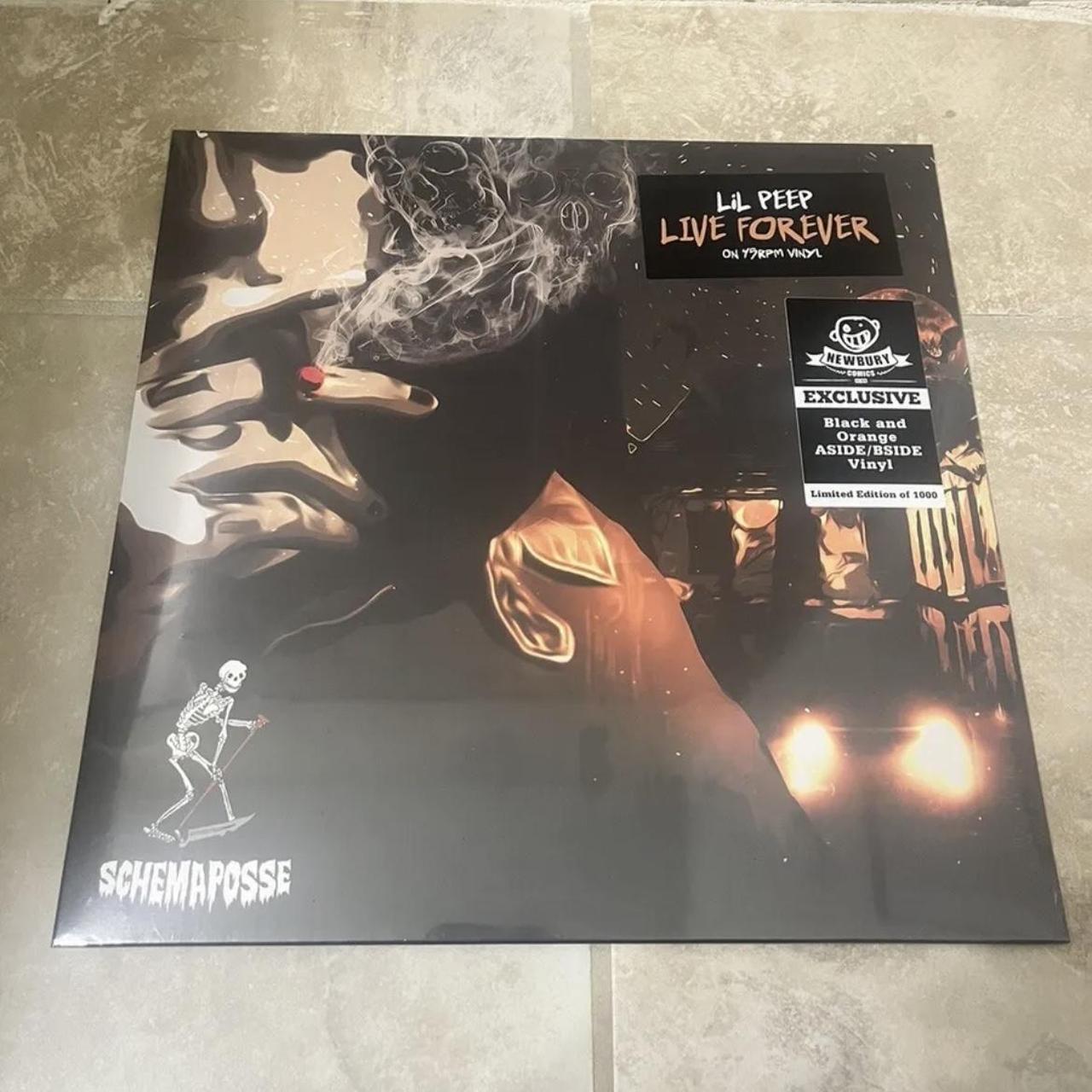 Live Forever Exclusive LiL Peep Black & Orange Vinyl... - Depop