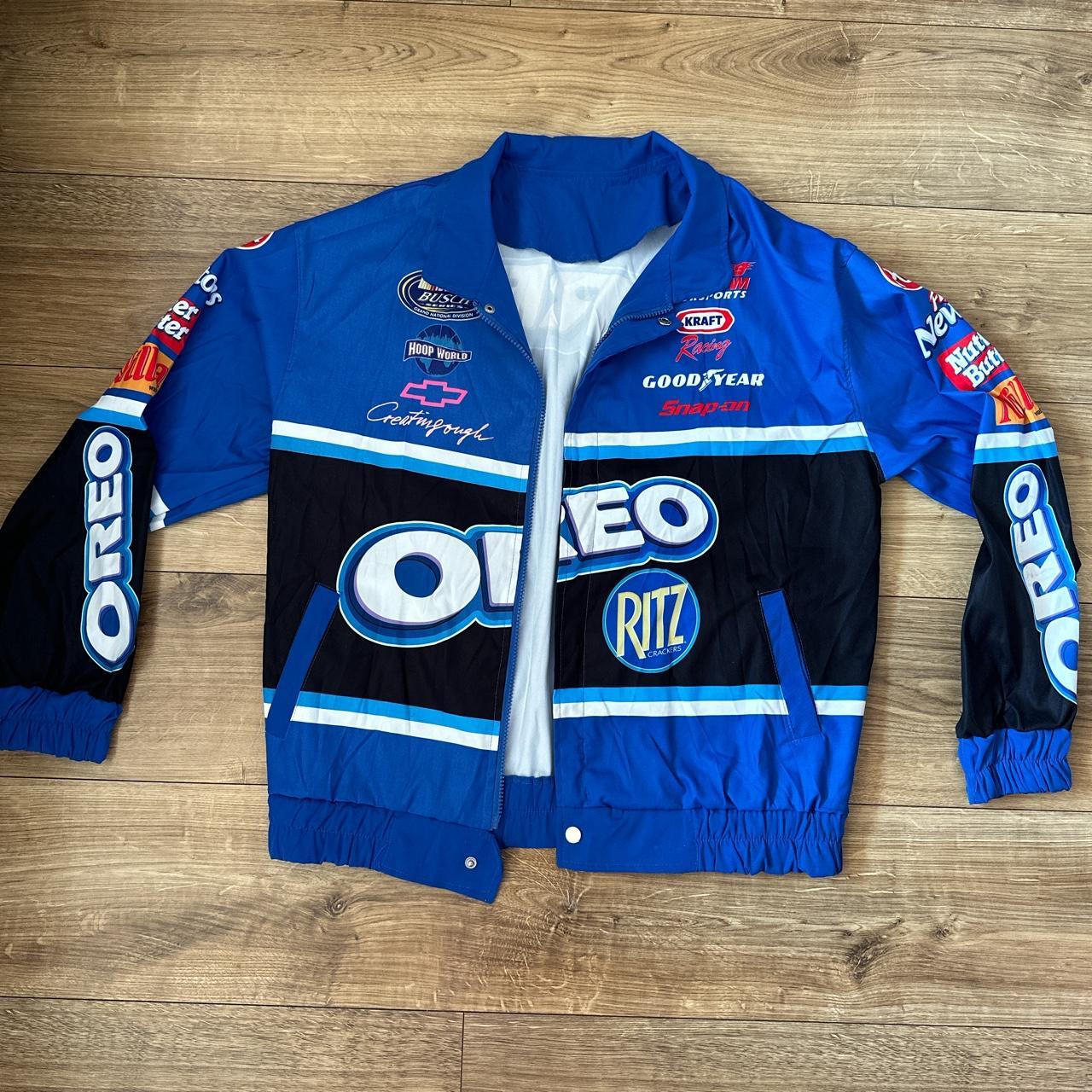 OREO BOMBER JACKET ONLY WORN ONCE size : M... - Depop