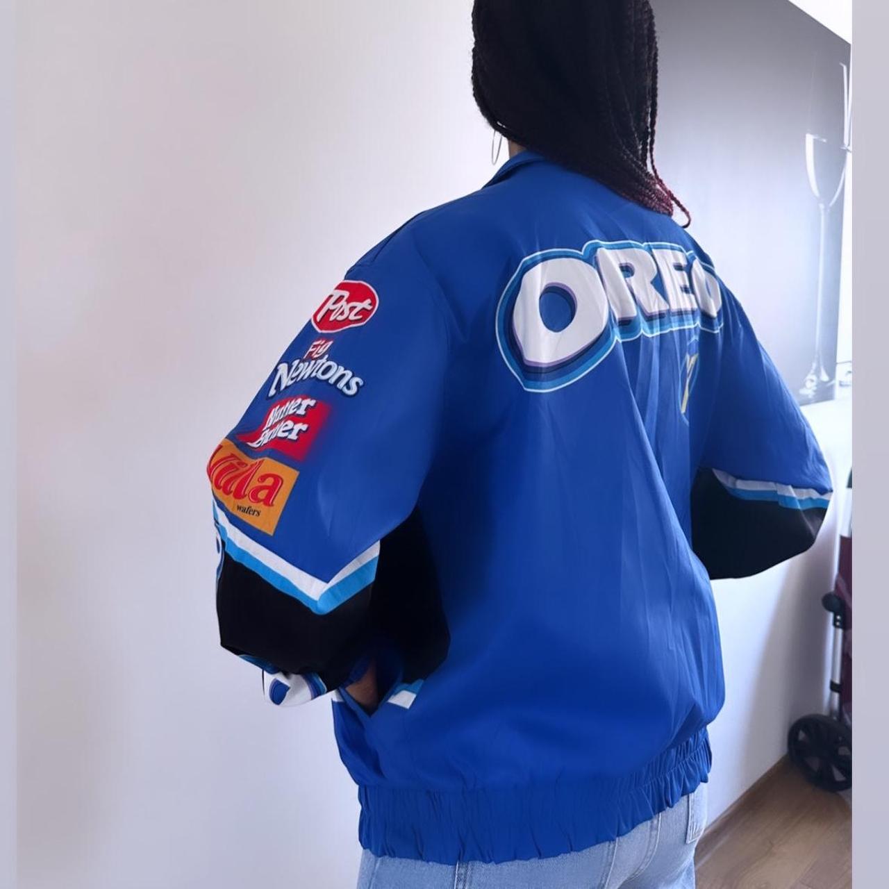OREO BOMBER JACKET ONLY WORN ONCE size : M... - Depop