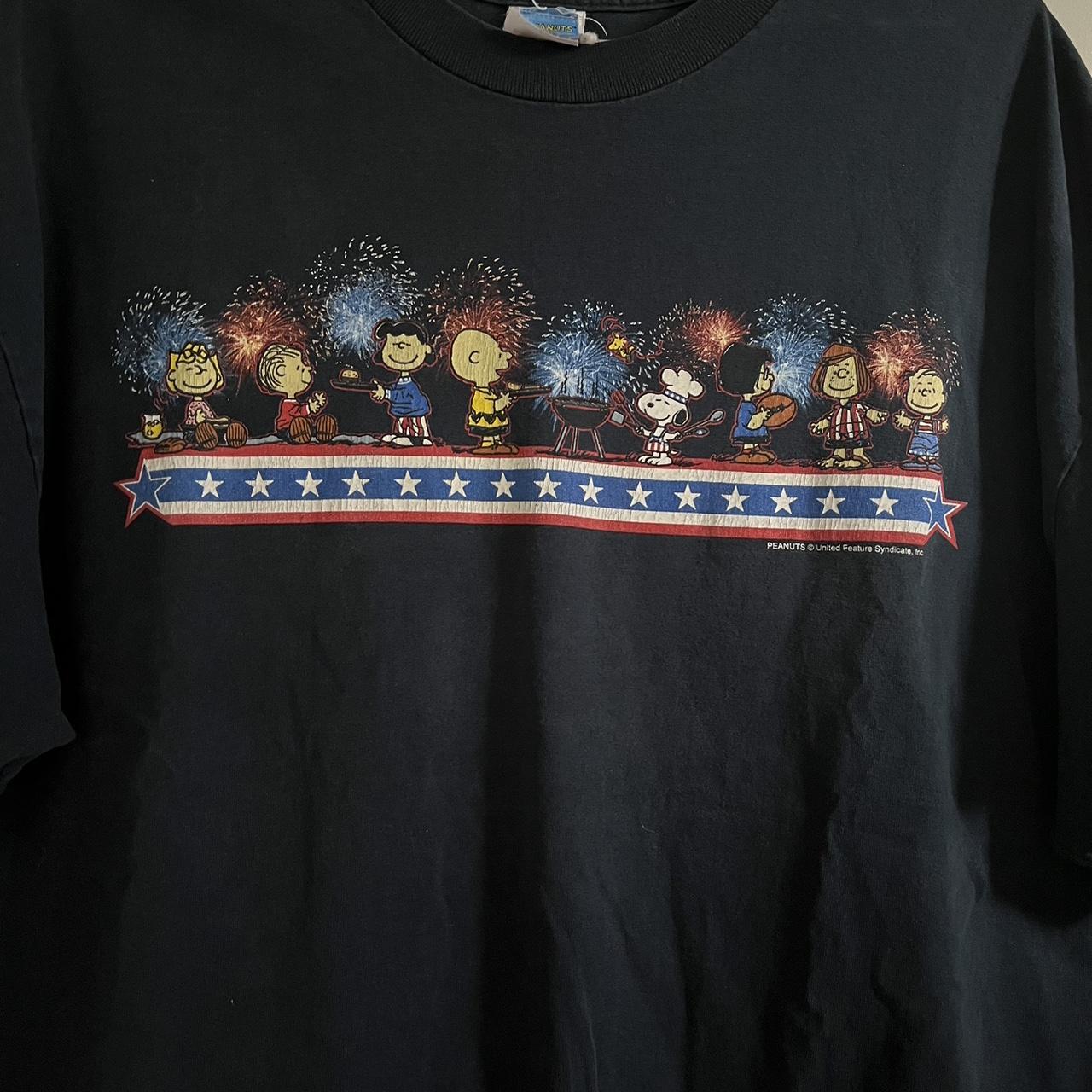 Vintage Snoopy 4th of July tee on Peanuts tag. Size... - Depop