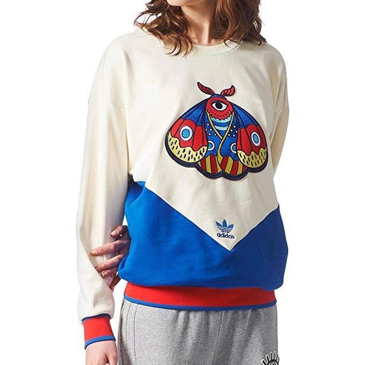 NWT RARE ADIDAS ORIGINALS embroidered evil eye moth... - Depop