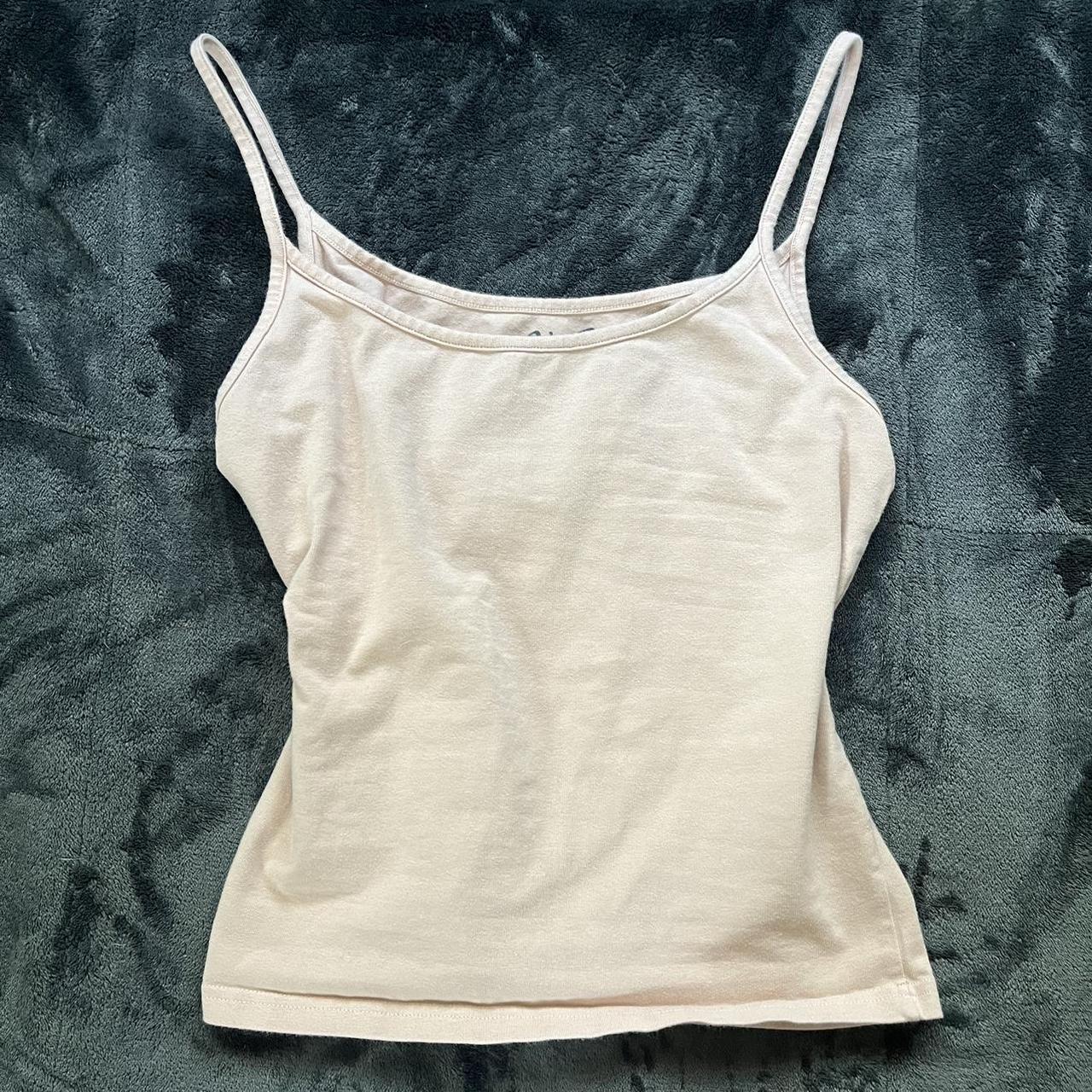 baby pink brandy melville tank perfect condition - Depop