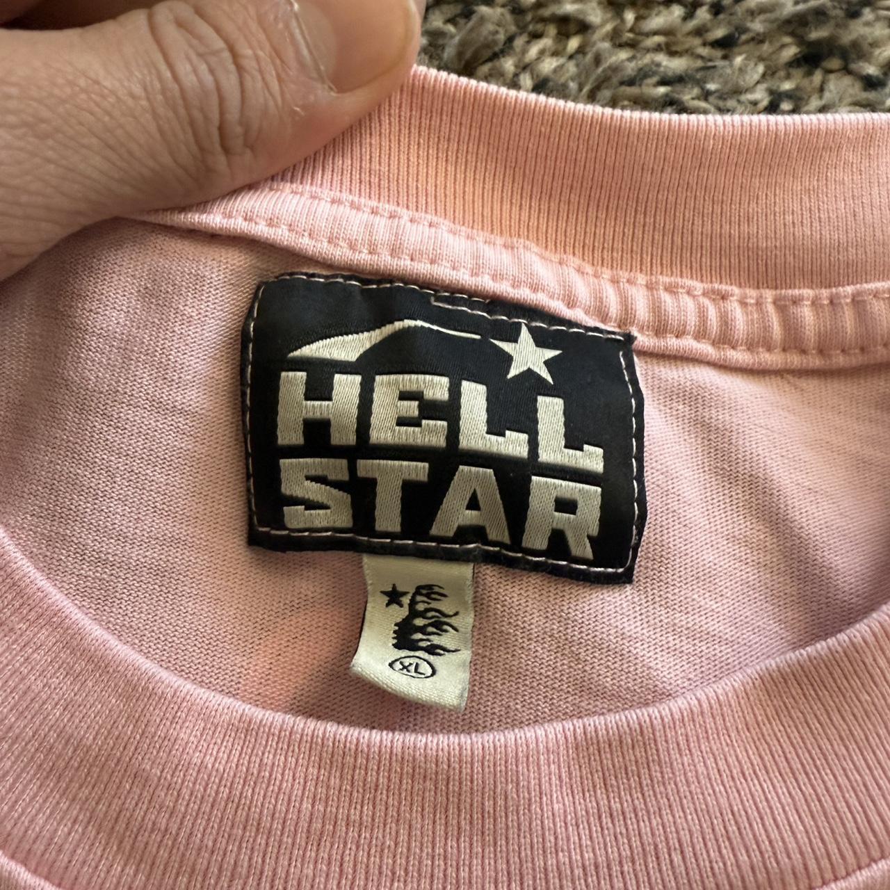 Hellstar Pink Brainwashed 3005 World Tour tee... - Depop