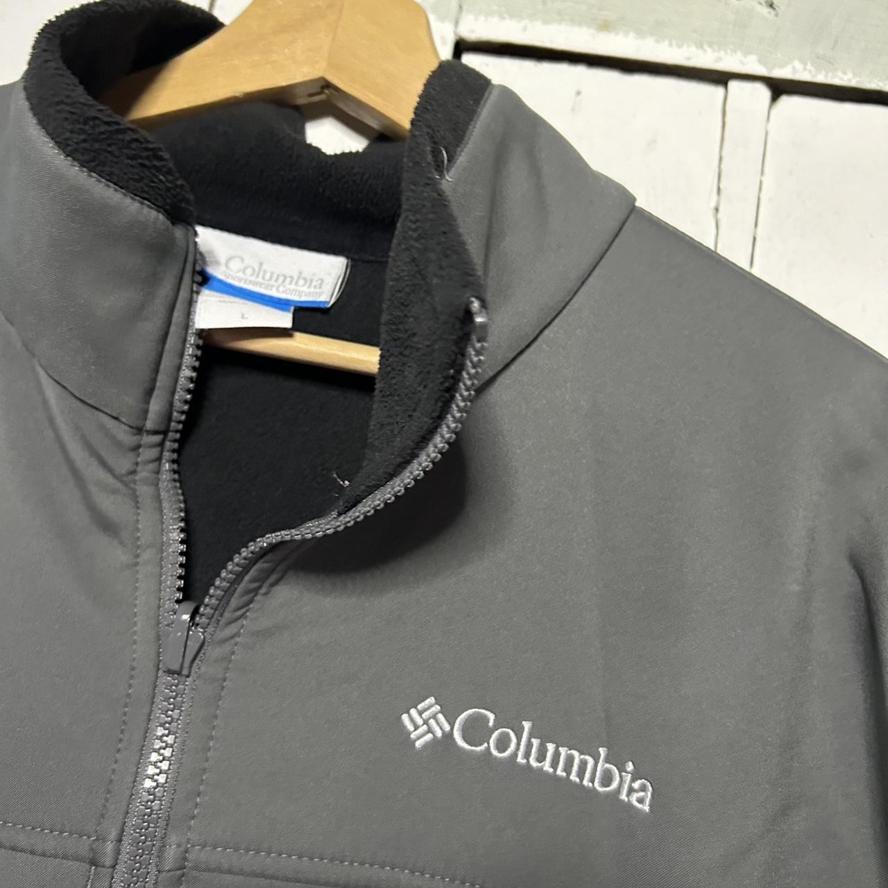 Columbia grey zip up jacket. In awesome condition... - Depop