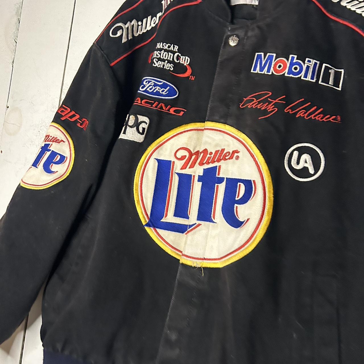 Vintage Miller Lite Racing Jacket. Tagged an XL in... - Depop