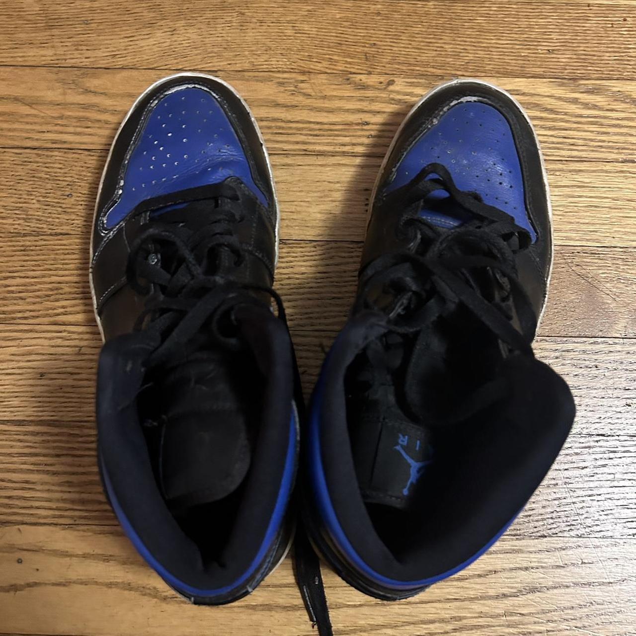 Blue Royal Black Jordan 1 Beaters. Tagged 10 in... - Depop