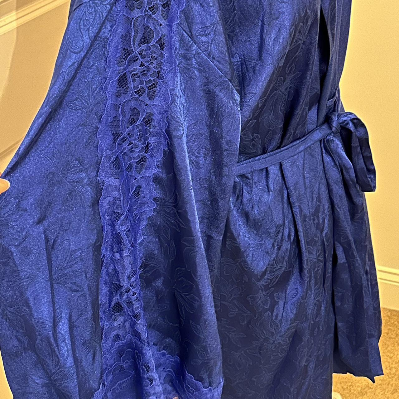 Victoria’s Secret royal blue lace robe. No signs of... - Depop
