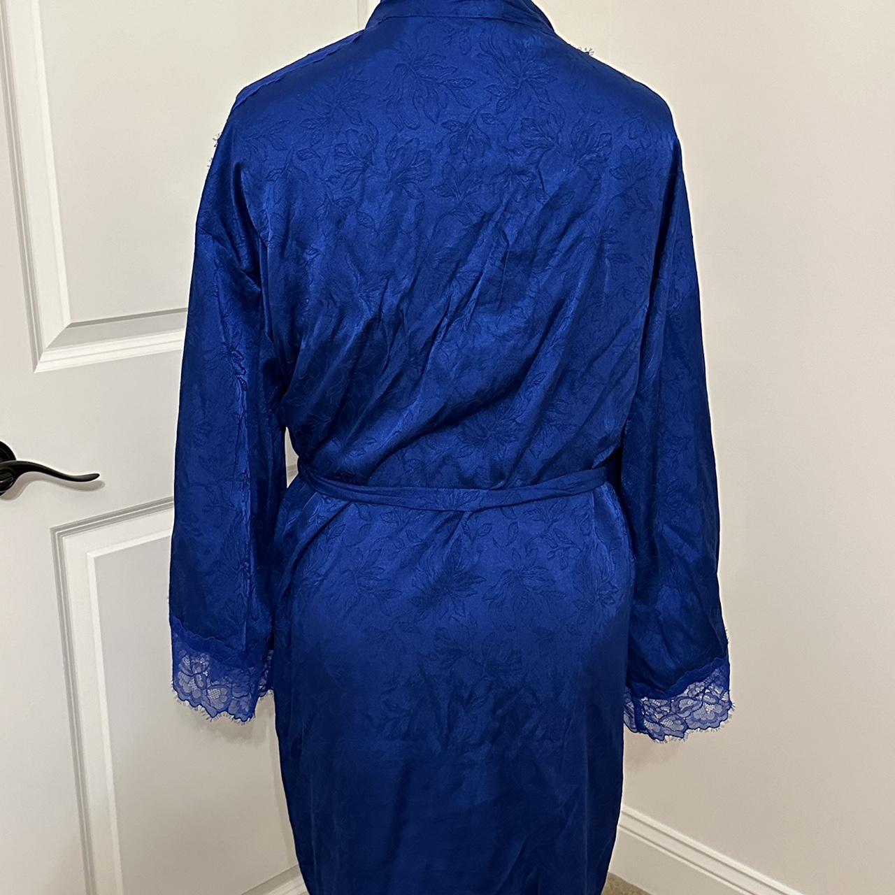 Victoria’s Secret royal blue lace robe. No signs of... - Depop