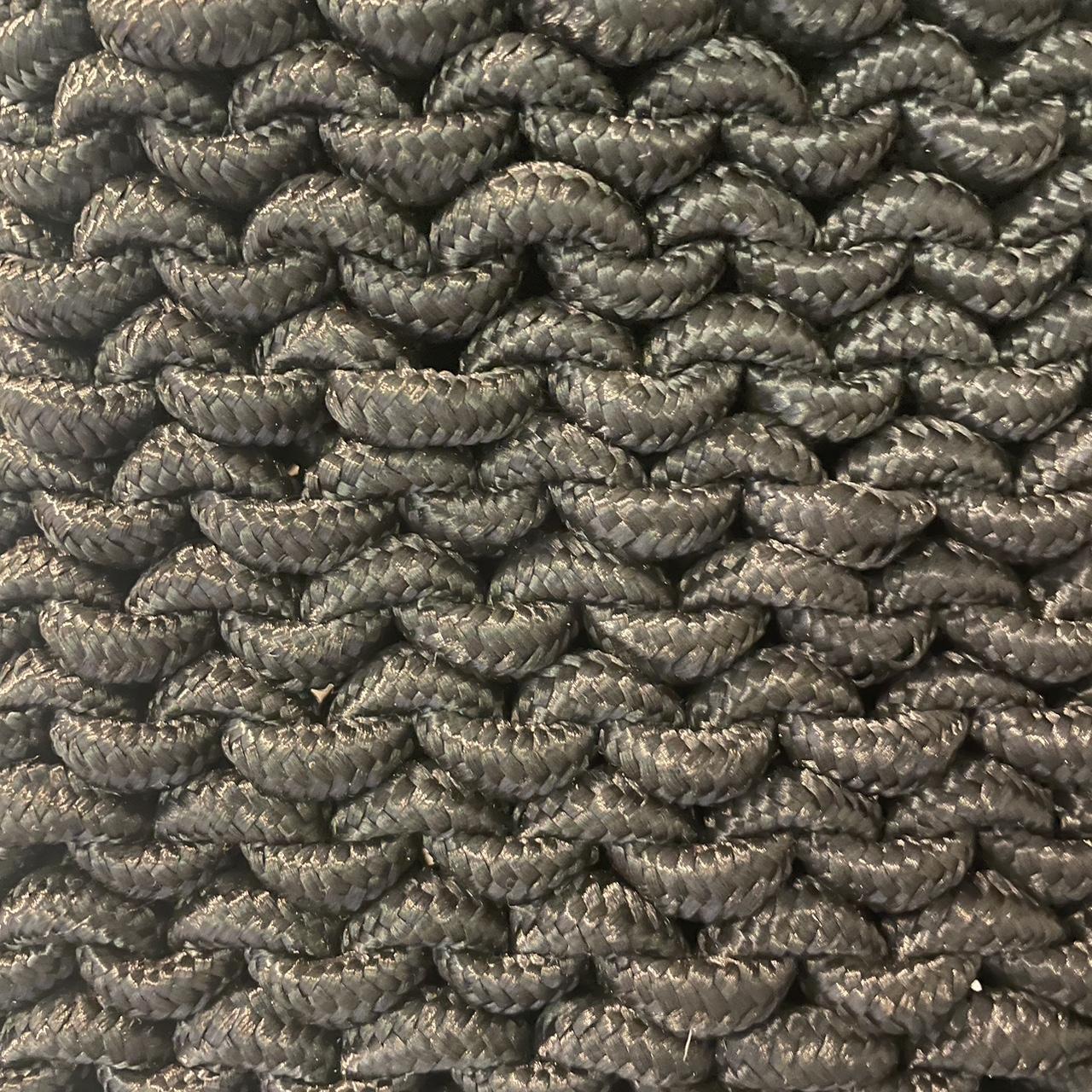 fun black rope bag 🪢 handmade by me 🧶 dimensions: 21... - Depop