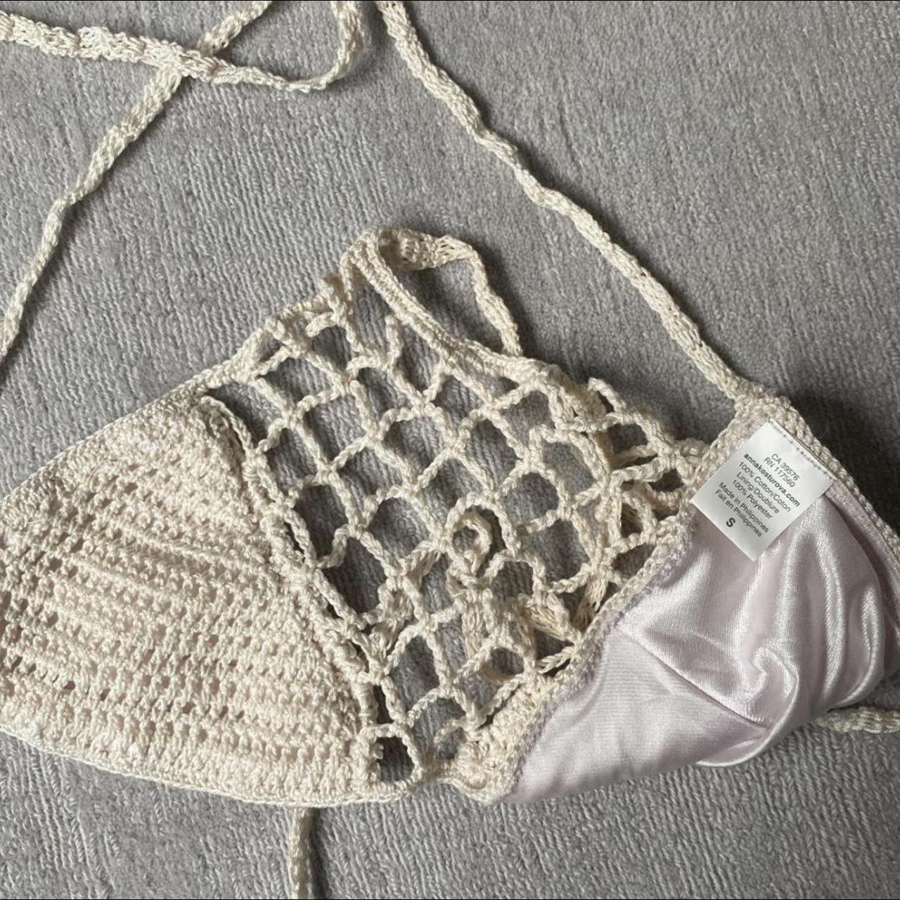 Women's Cream Bikinis-and-tankini-sets | Depop