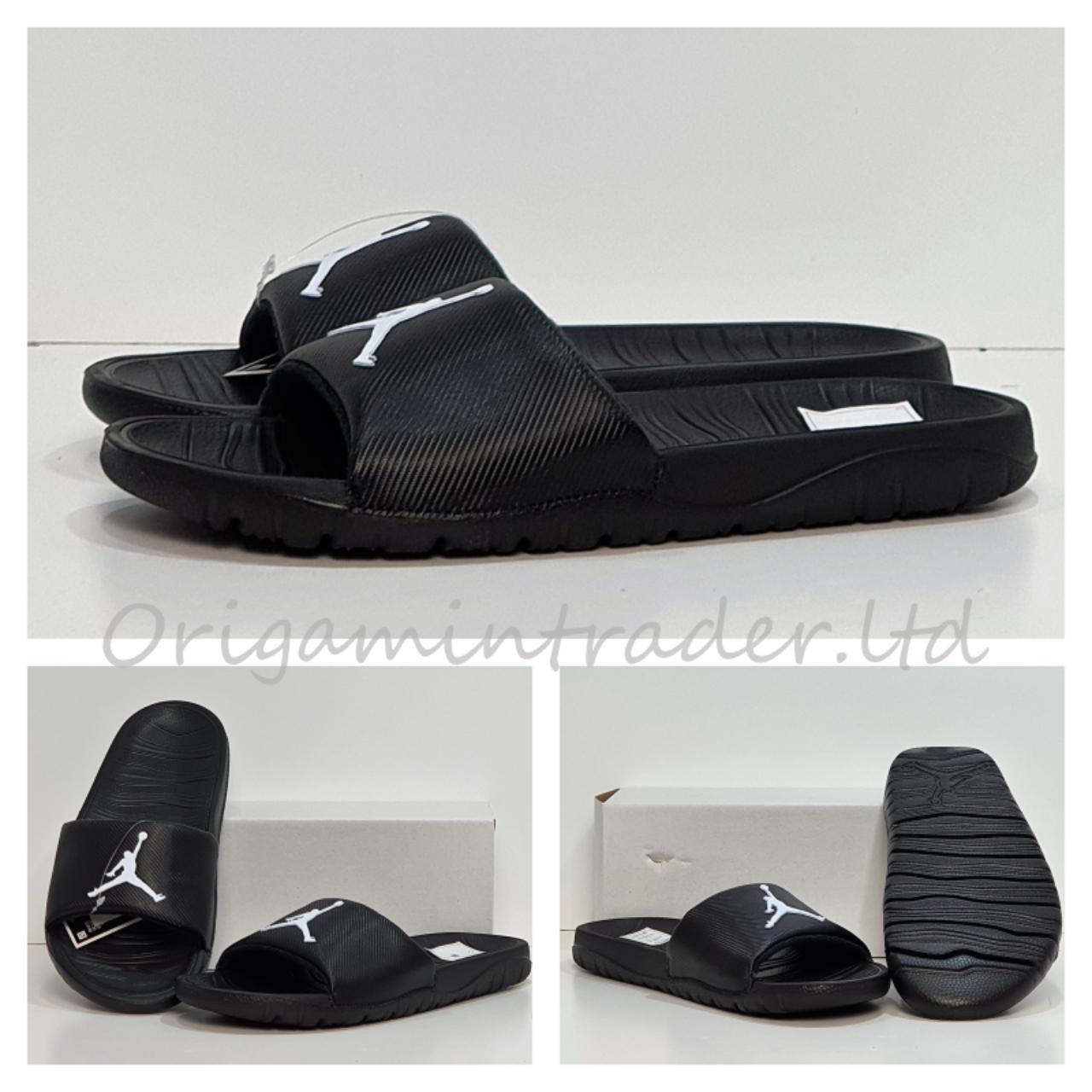 Nike Air Jordan Break Slide Sandals Black... | Depop