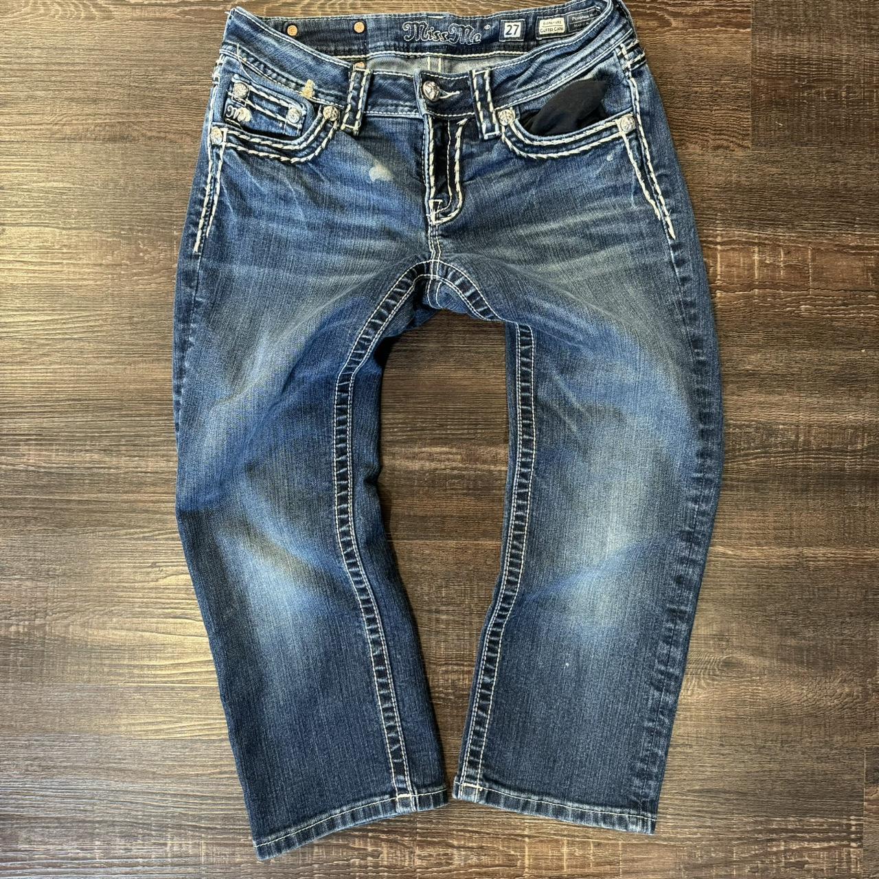 Miss Me Cropped Capris Denim Jeans - Designed in the... - Depop