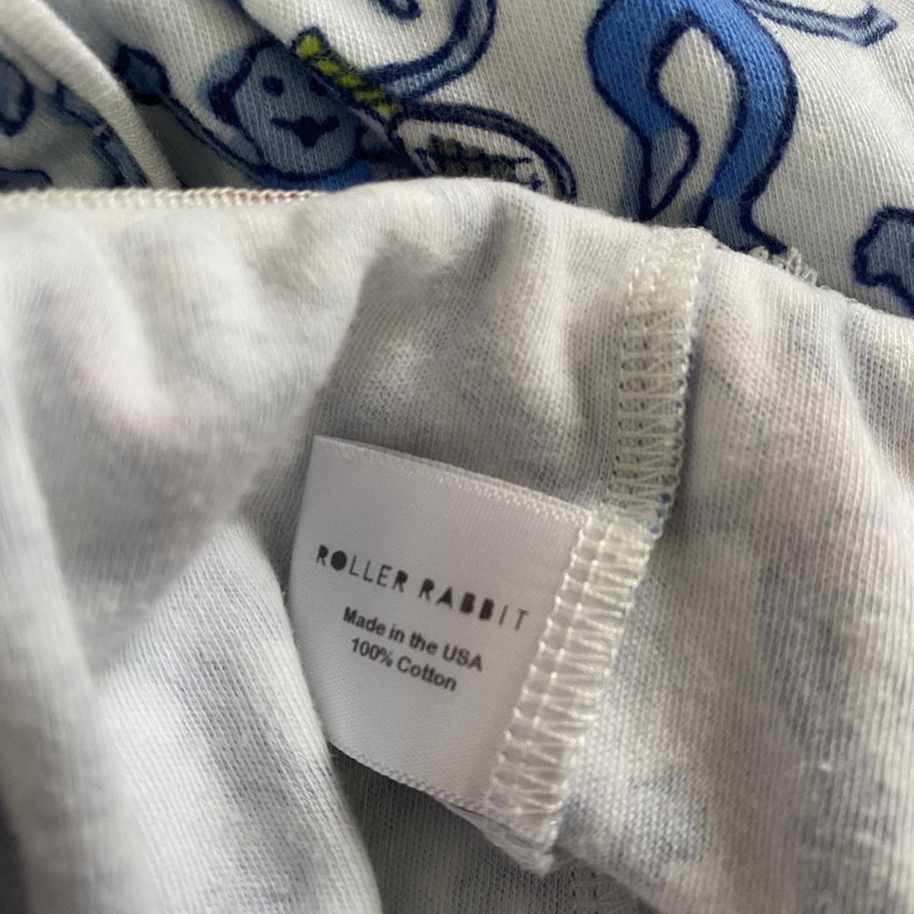 roller rabbit connecticut blue monkey pajama... - Depop
