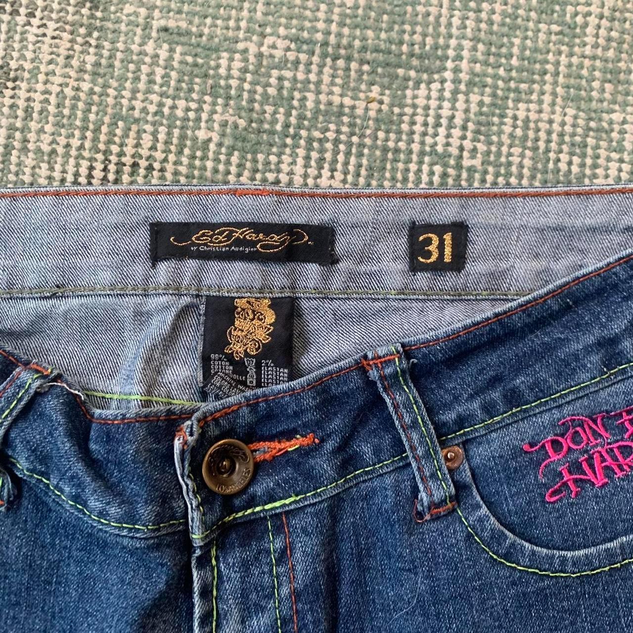 Ed hardy jeans womans Ed hardy jeans with... - Depop