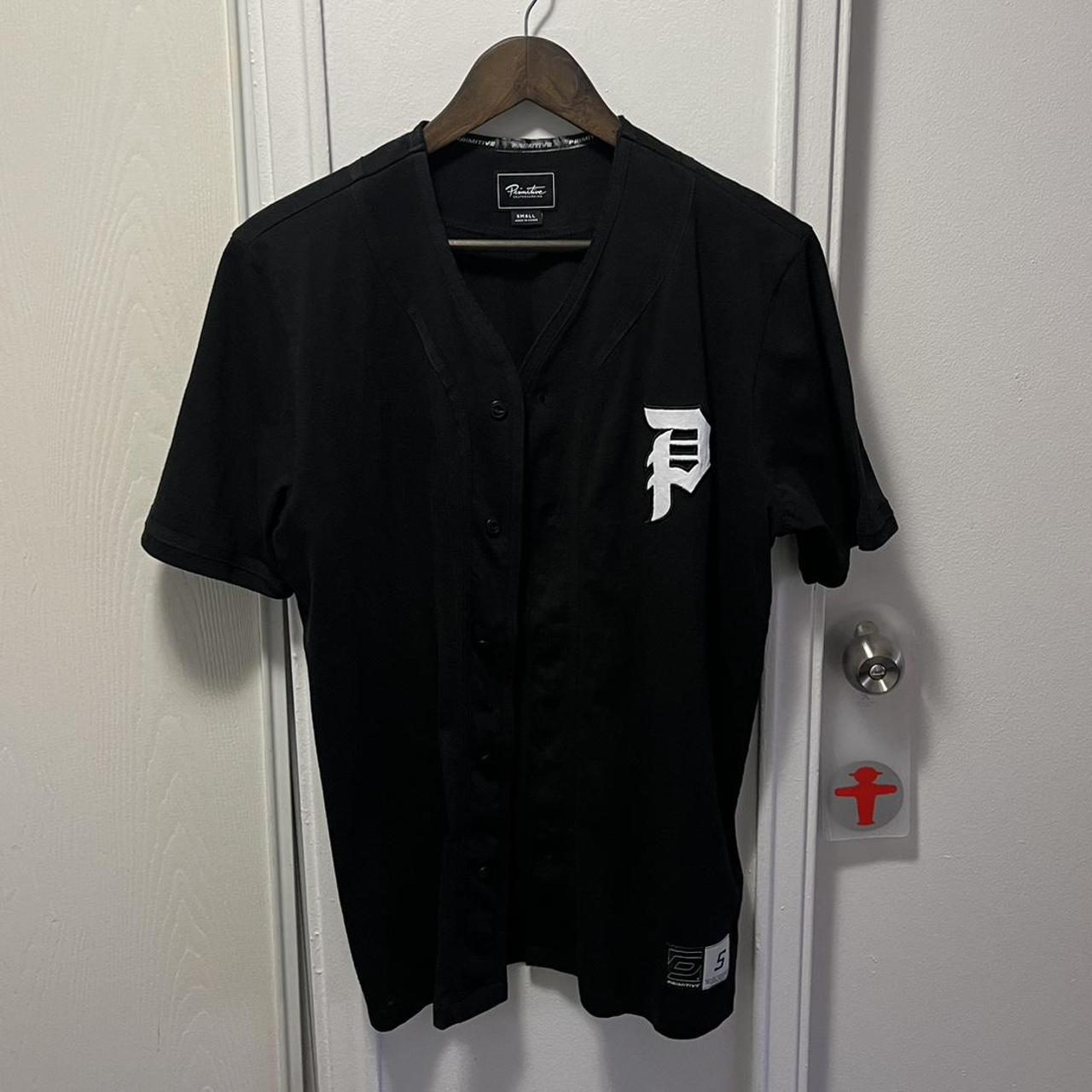 Primitive “P” patch jersey in excellent condition!... - Depop