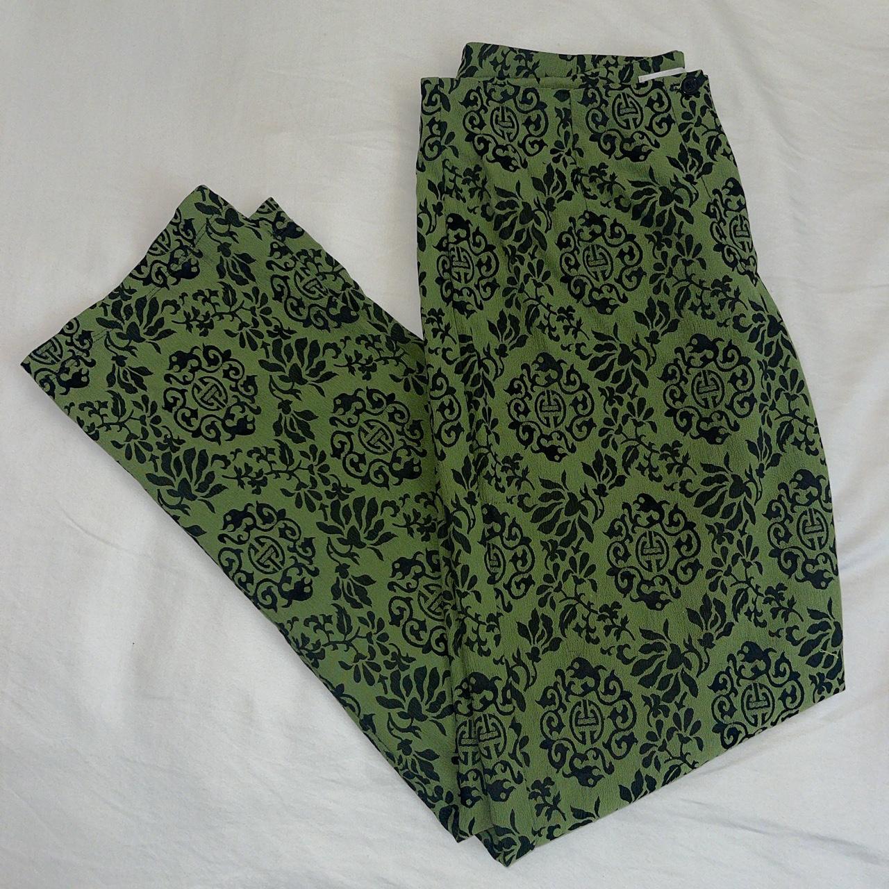 Tessuto Woman’s Patterned Dress Pants Size 27/28... - Depop