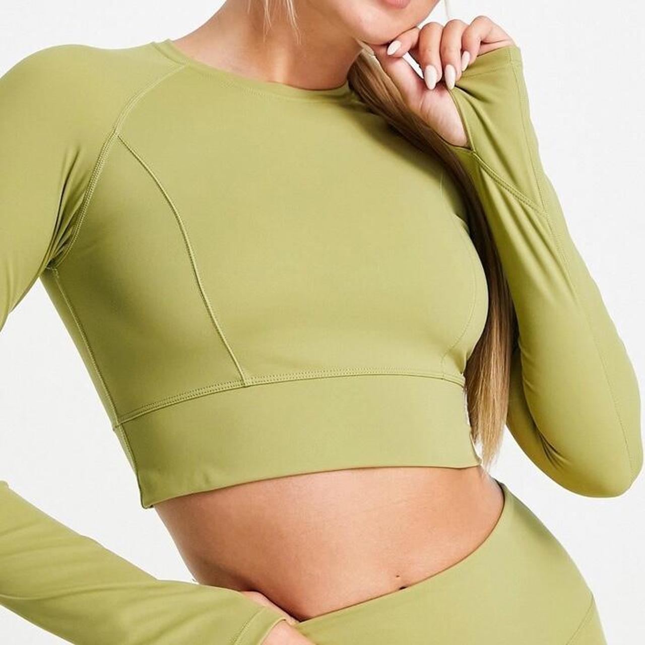 Tala Women's Green Crop-top | Depop