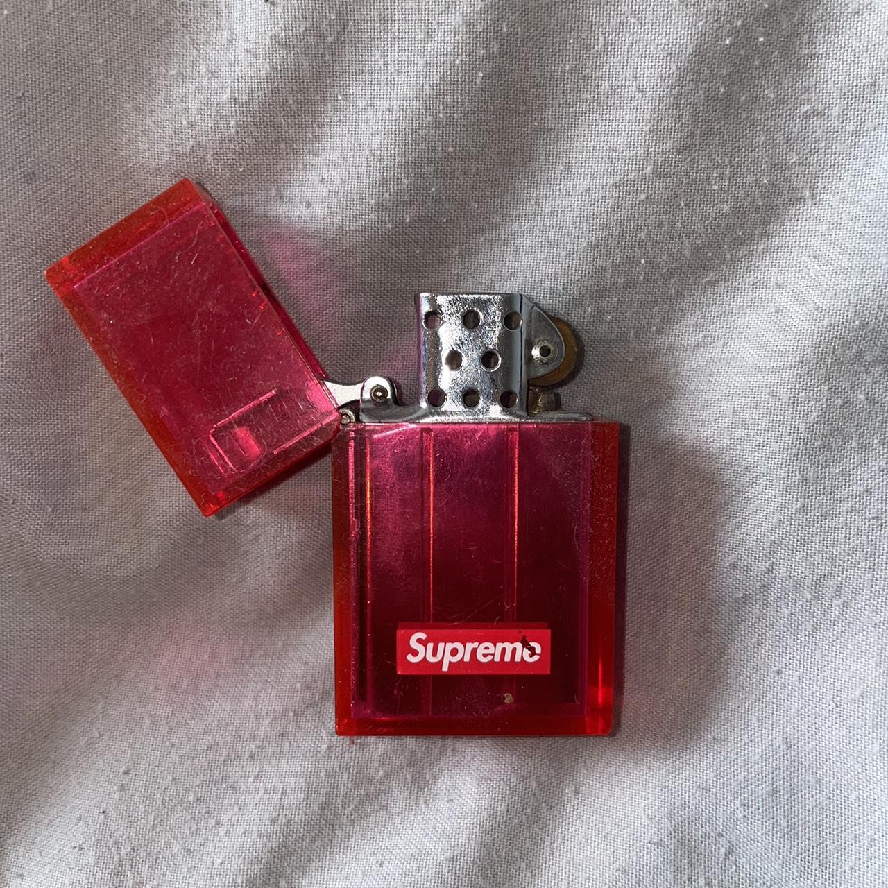 Supreme zippo lighter Slight scratch on logo £90 on... - Depop