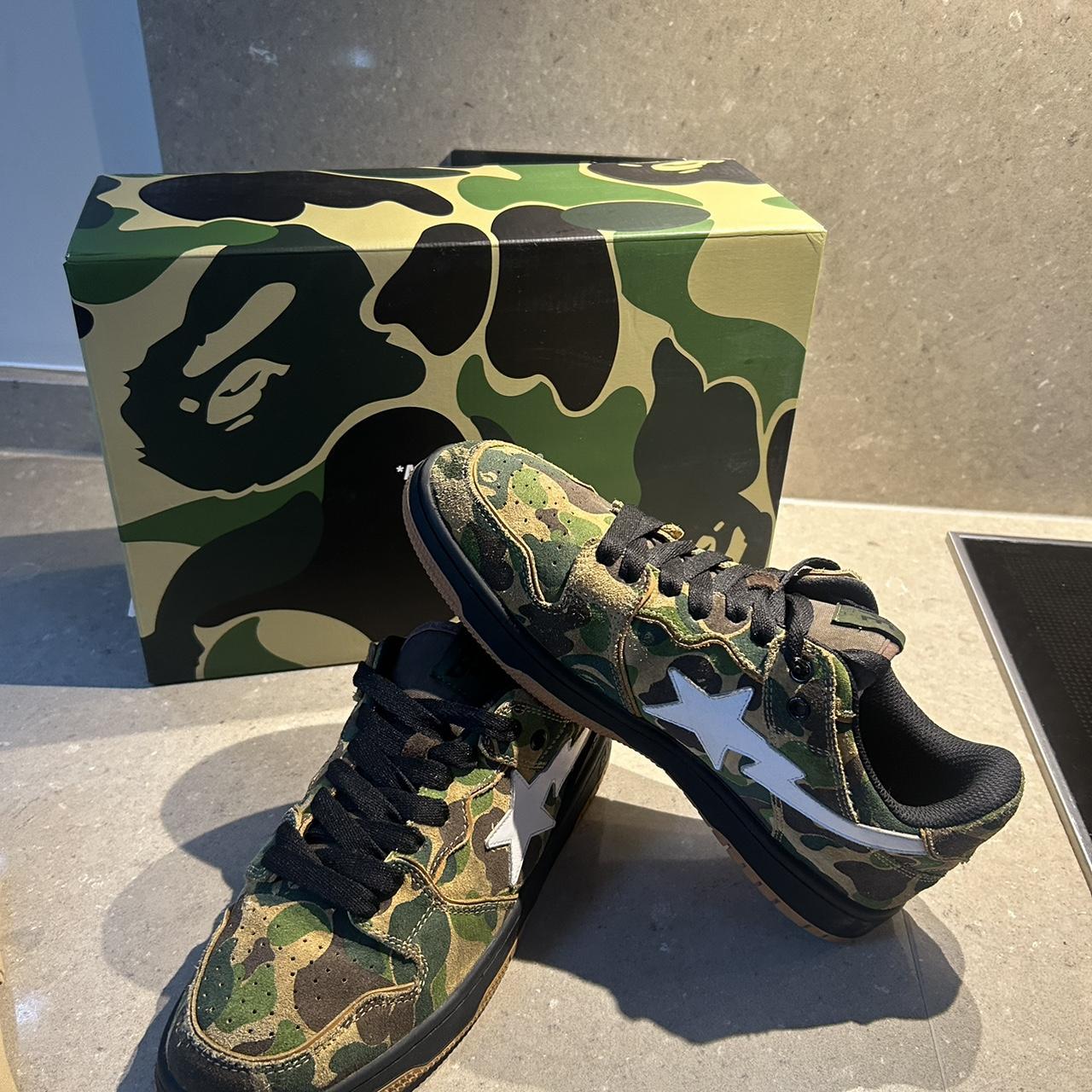 Camo bapestas 100% authentic got from bape comes in... - Depop
