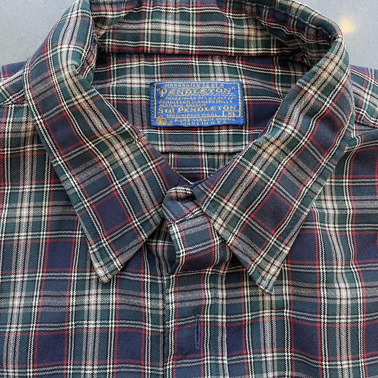 Vintage Pendleton Wool Shirt XL Made in USA Tartan... - Depop
