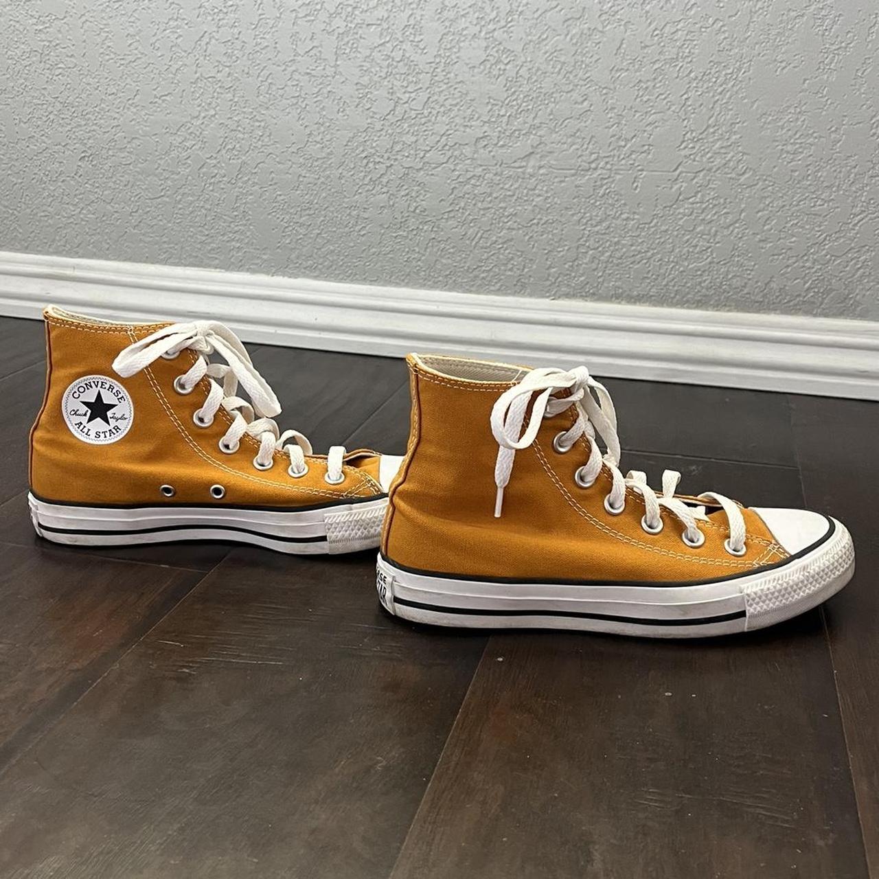 Mustard yellow Converse Chuck Taylor -W6 M4 - Depop