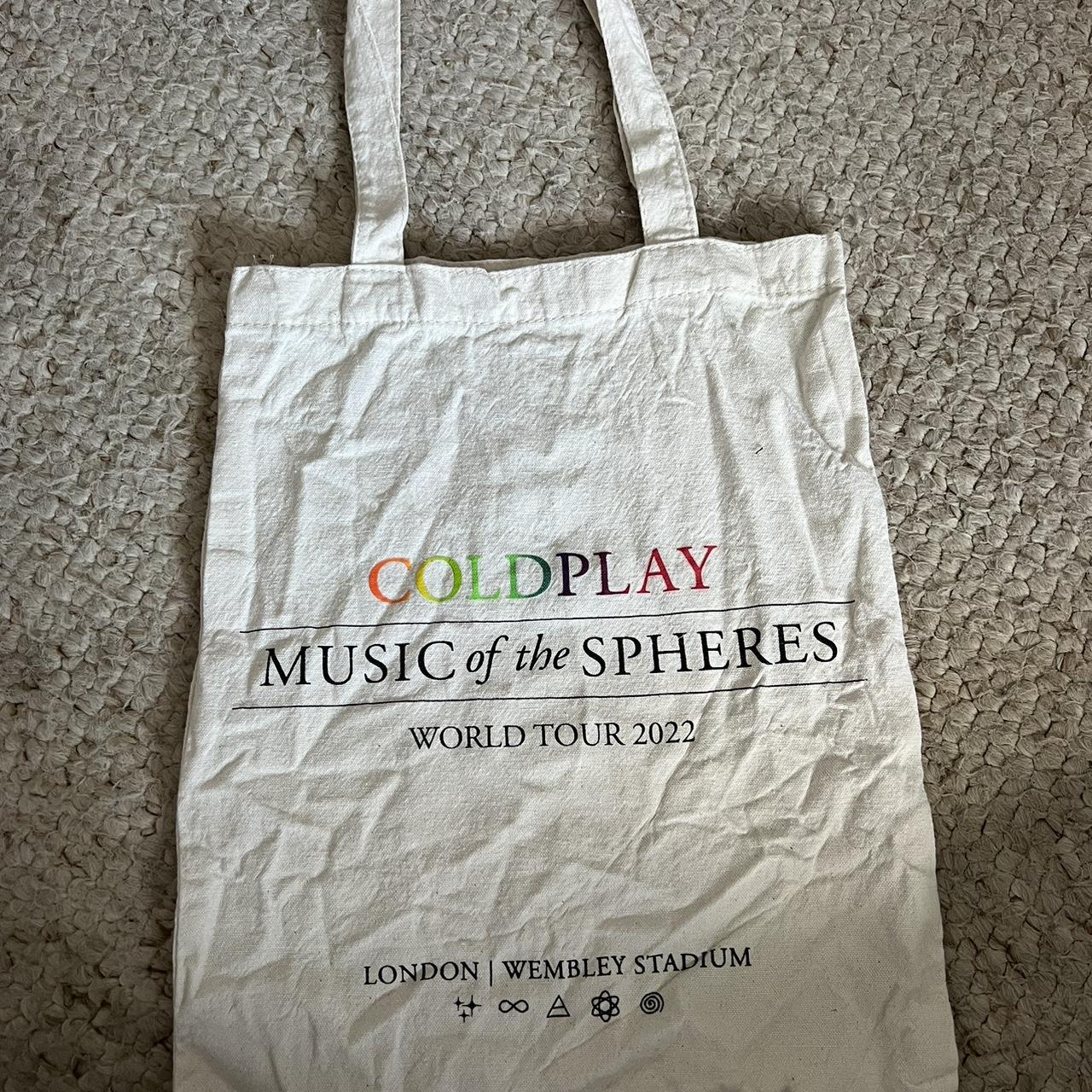 Coldplay 2022 world tour vip merch tote bag - Depop