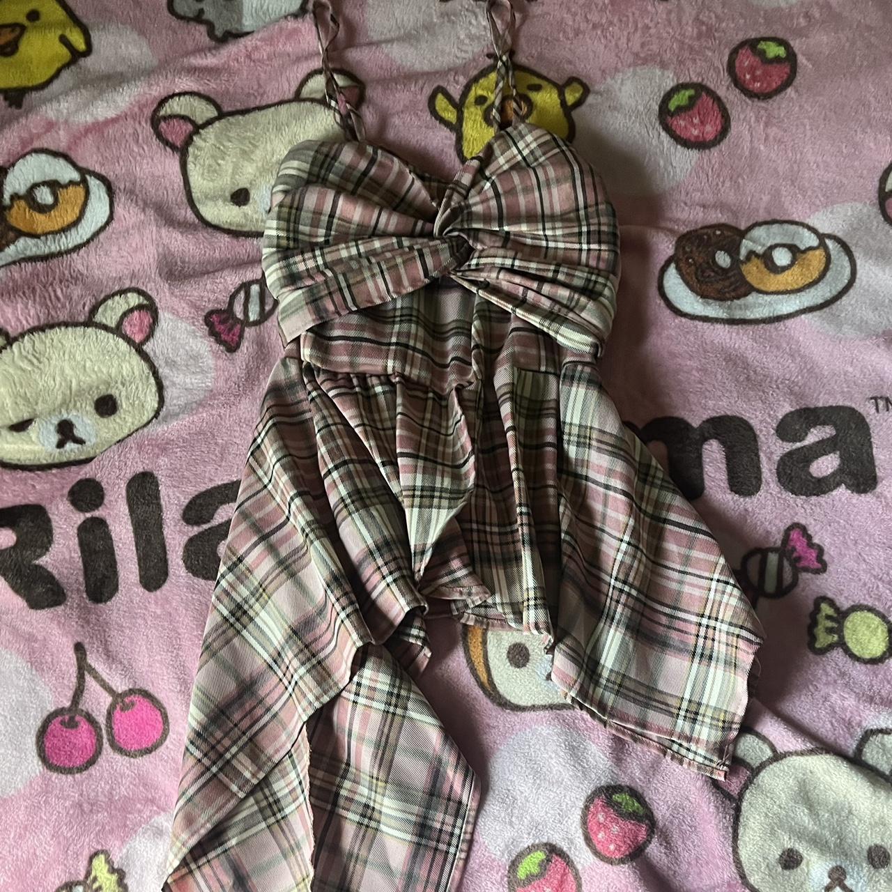 Neapolitan plaid camisole ruffle layered tank Fits... - Depop