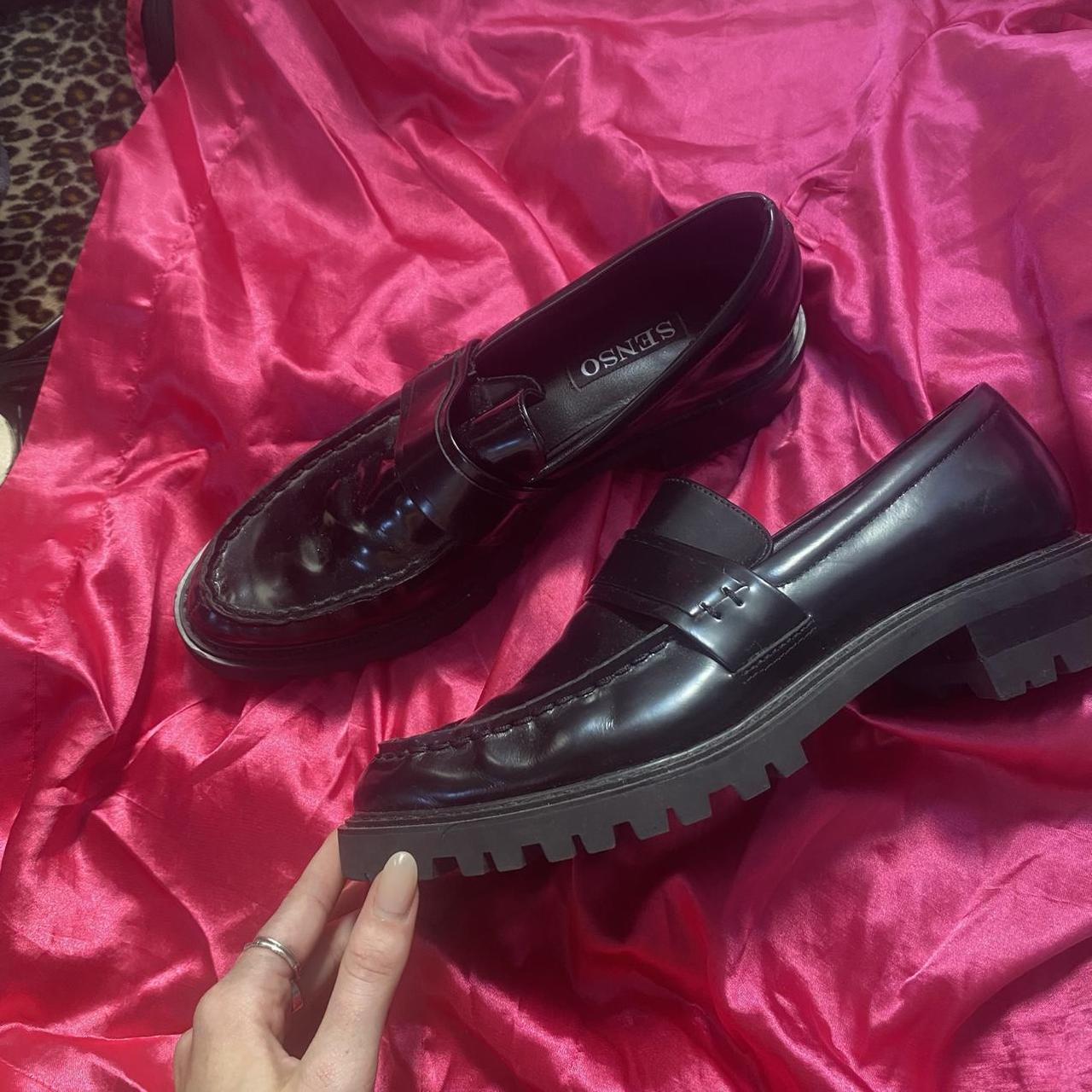 Senso black loafers, worn once too big :/ 🖤 Size 39... | Depop