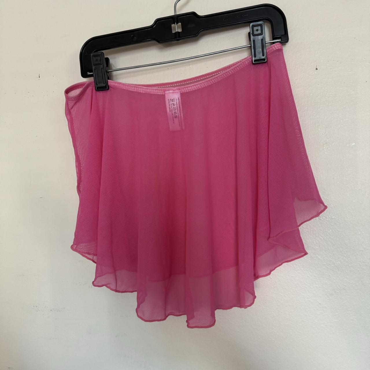 👠 Pink mesh ballet swimsuit cover up skirt with a... - Depop