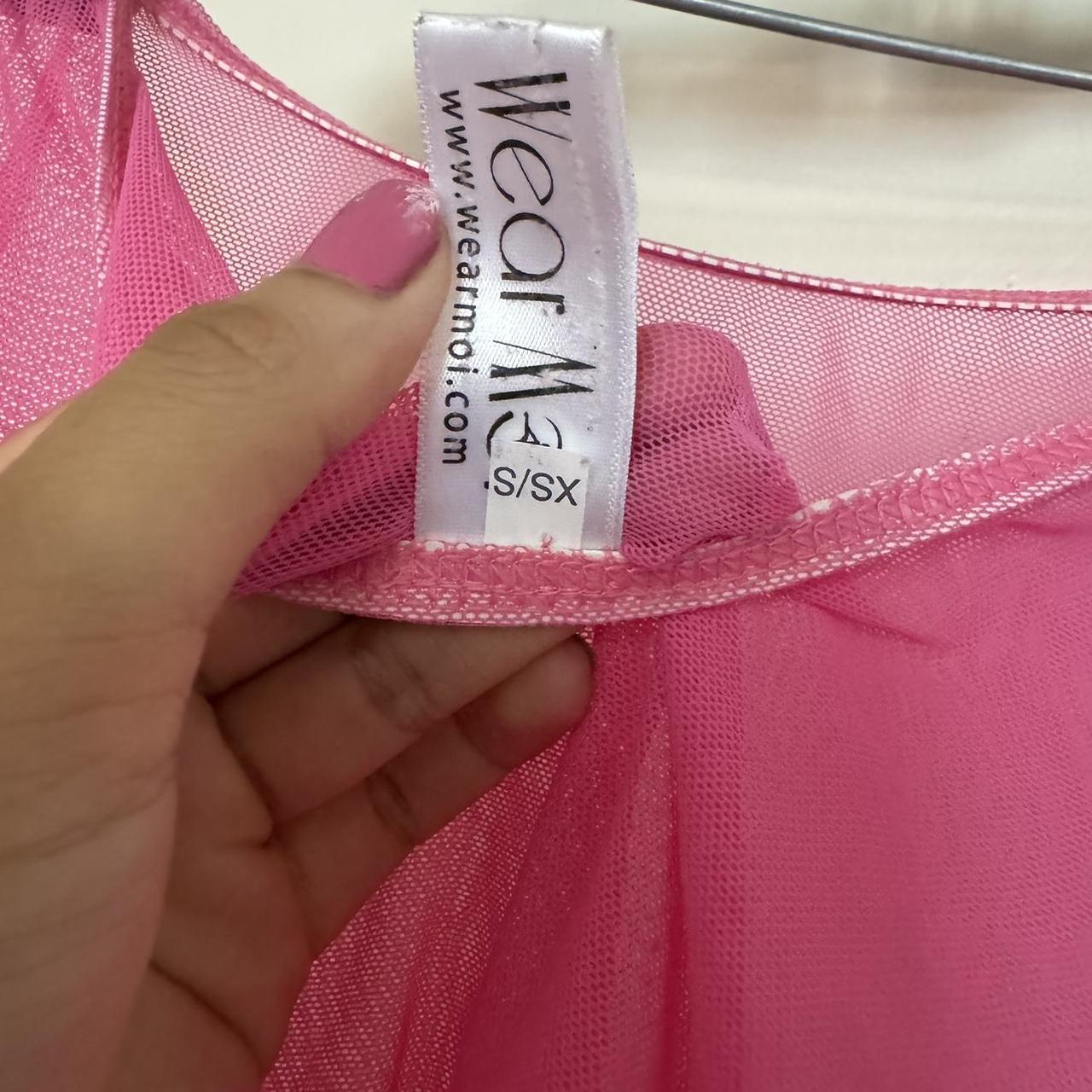 👠 Pink mesh ballet swimsuit cover up skirt with a... - Depop