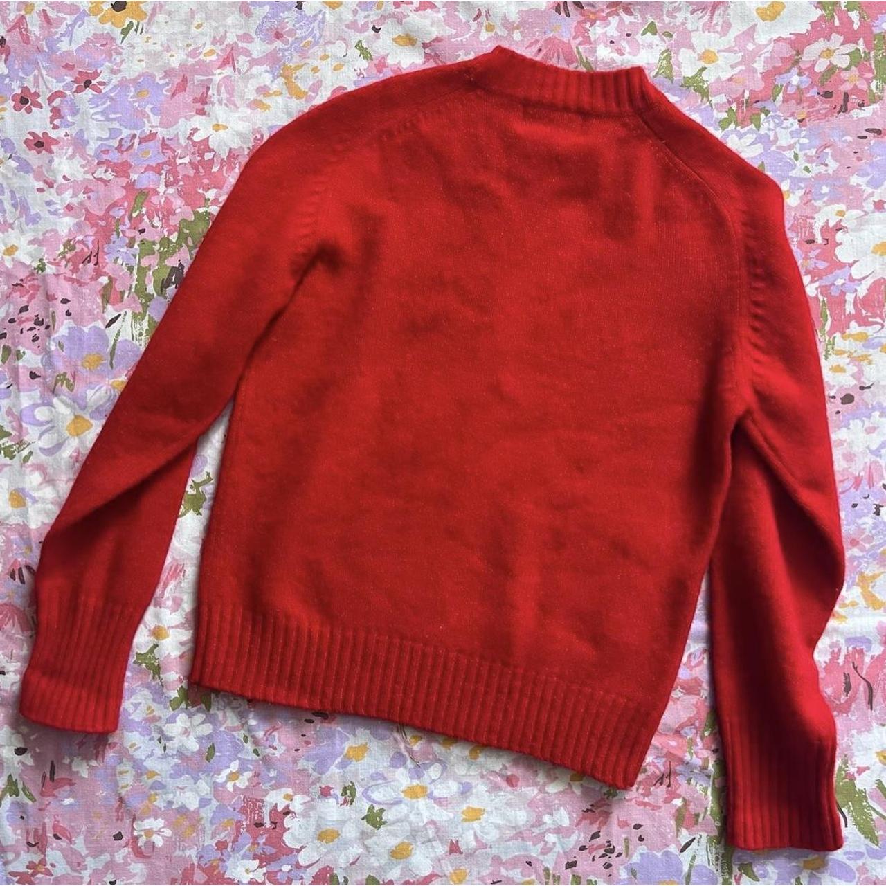 FOR SALE! Bright red 1960’s wool sweater from... - Depop