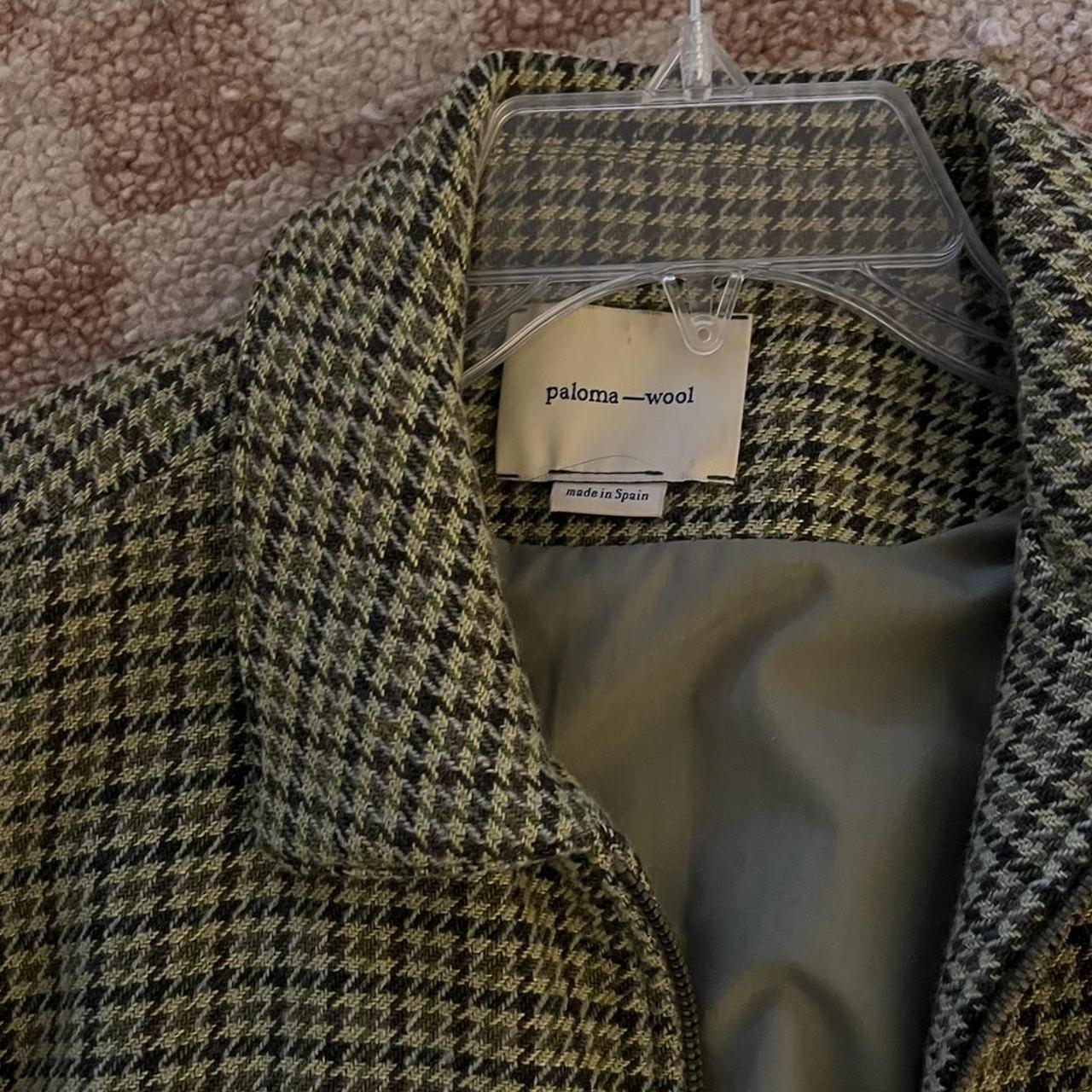 Paloma wool Green houndstooth jacket #palomawool - Depop