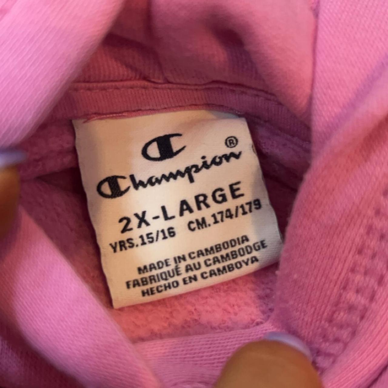 - Pink Champion hoodie - 15-16 years - Worn a few... - Depop