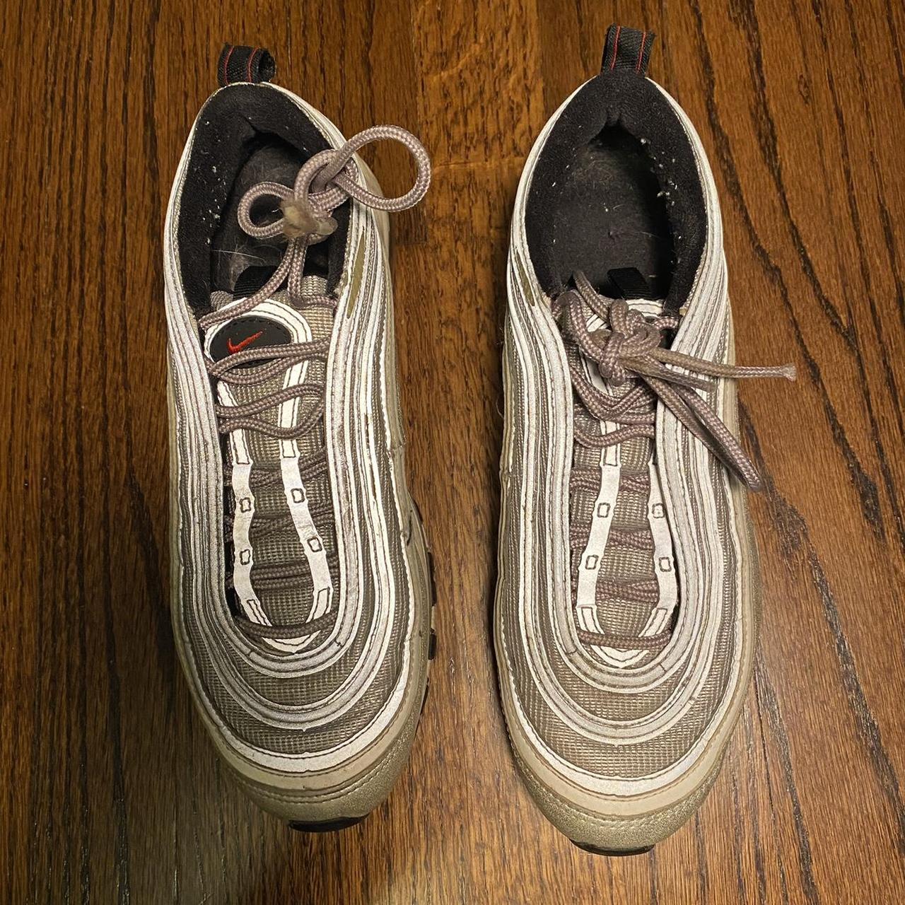 Nike silver bullet air max 97s. Women’s size 8. - Depop