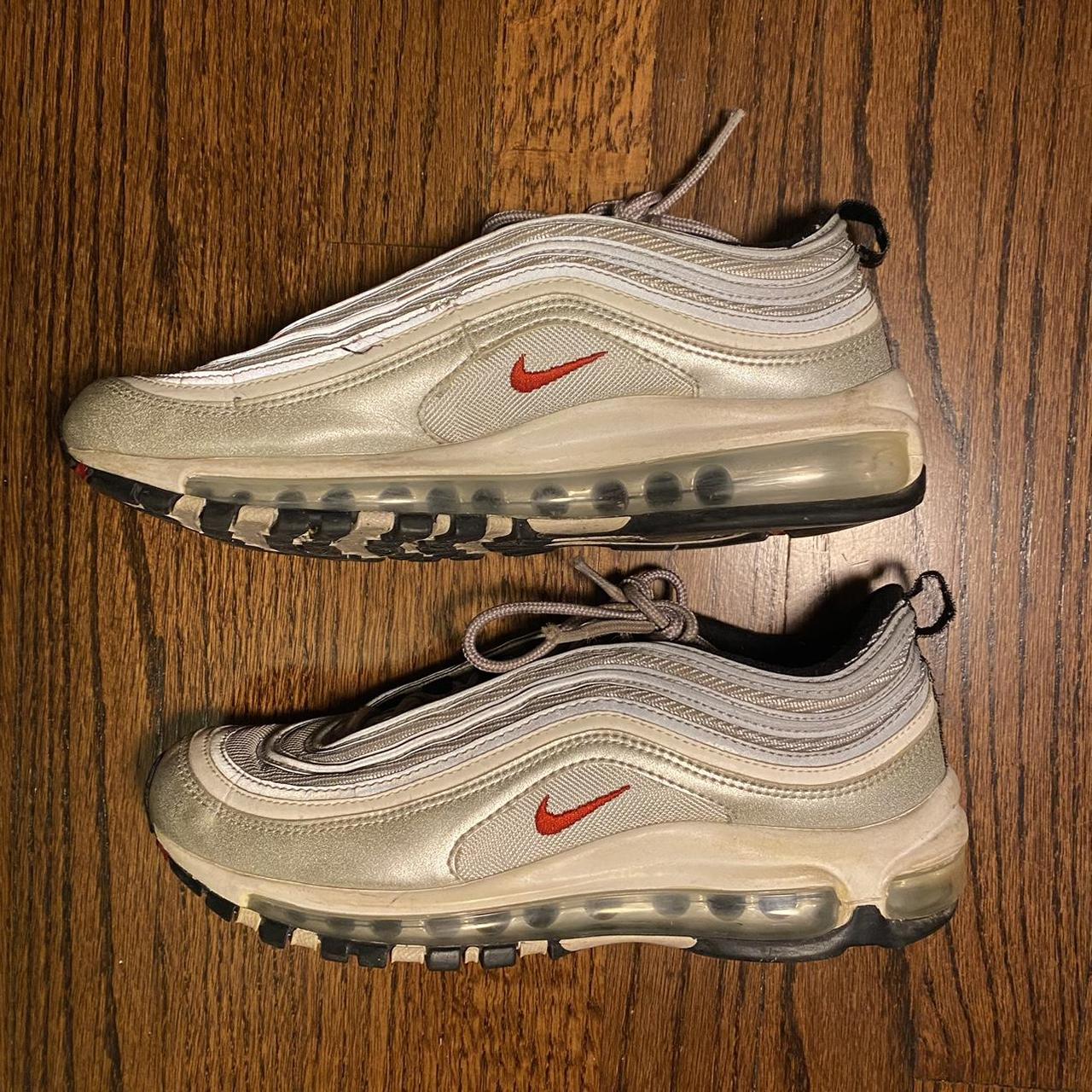 Nike silver bullet air max 97s. Women’s size 8. - Depop