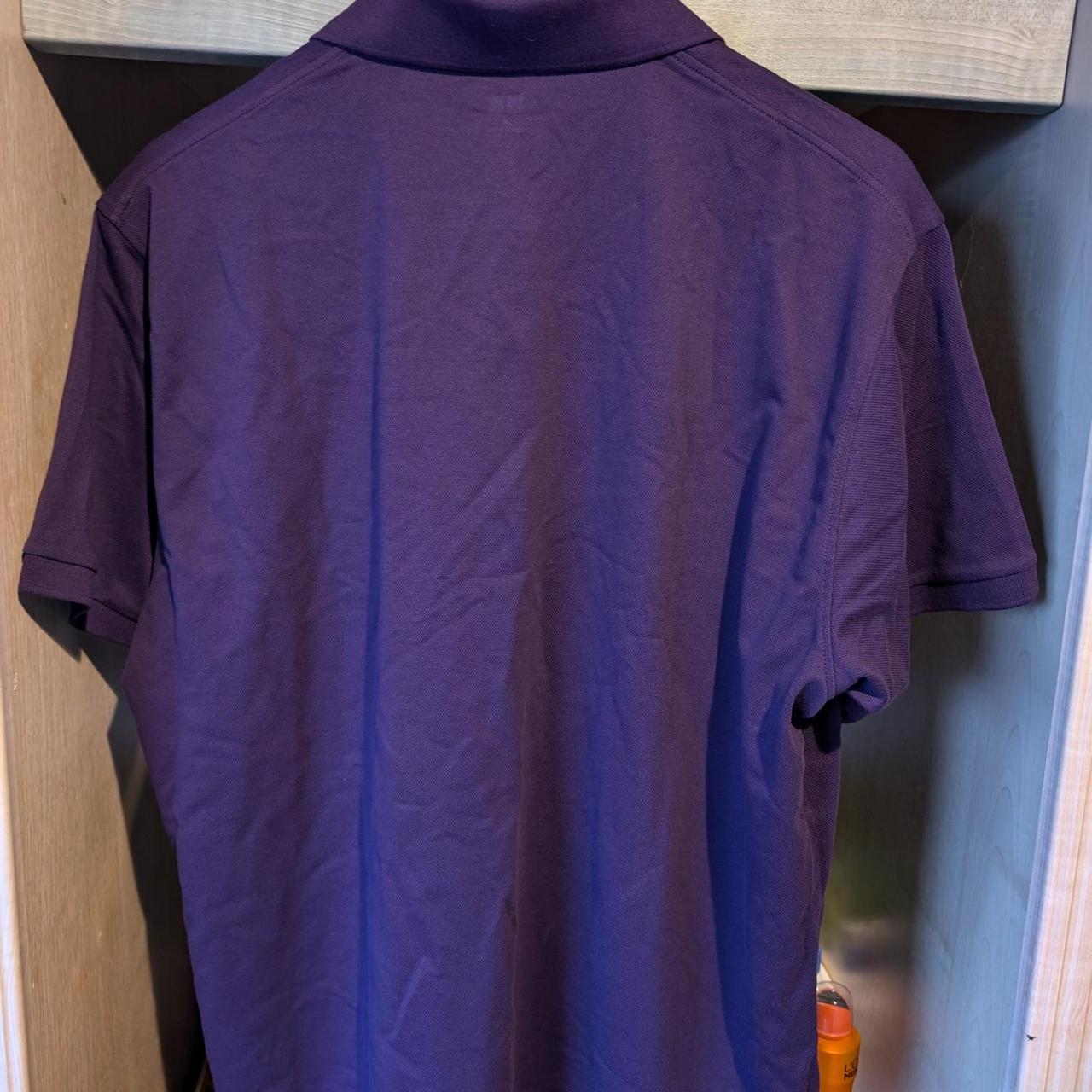 XL, purple Uniqlo polo shirt, never worn. - Depop