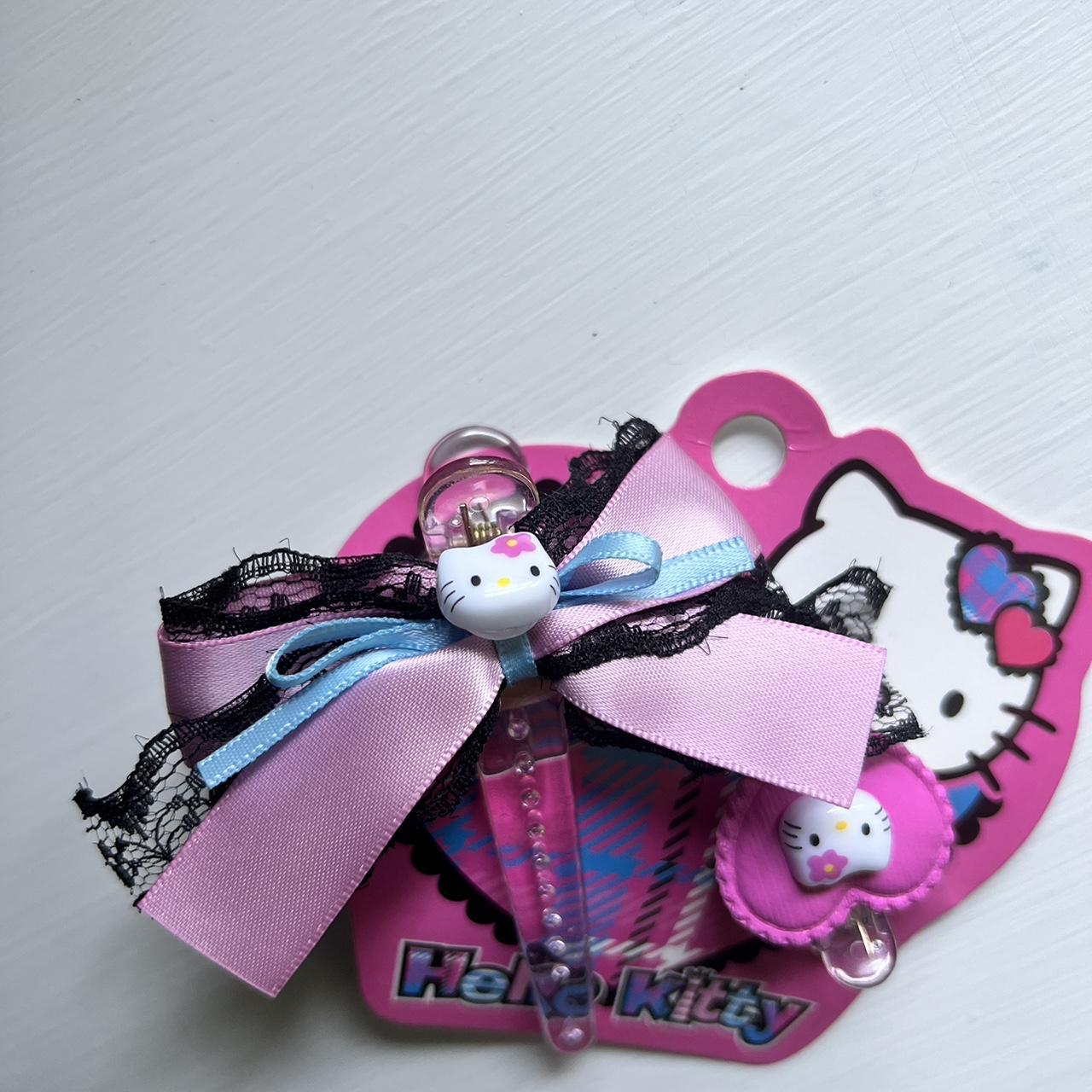 sanrio plaid hello kitty hair clips (2008)! brand... - Depop