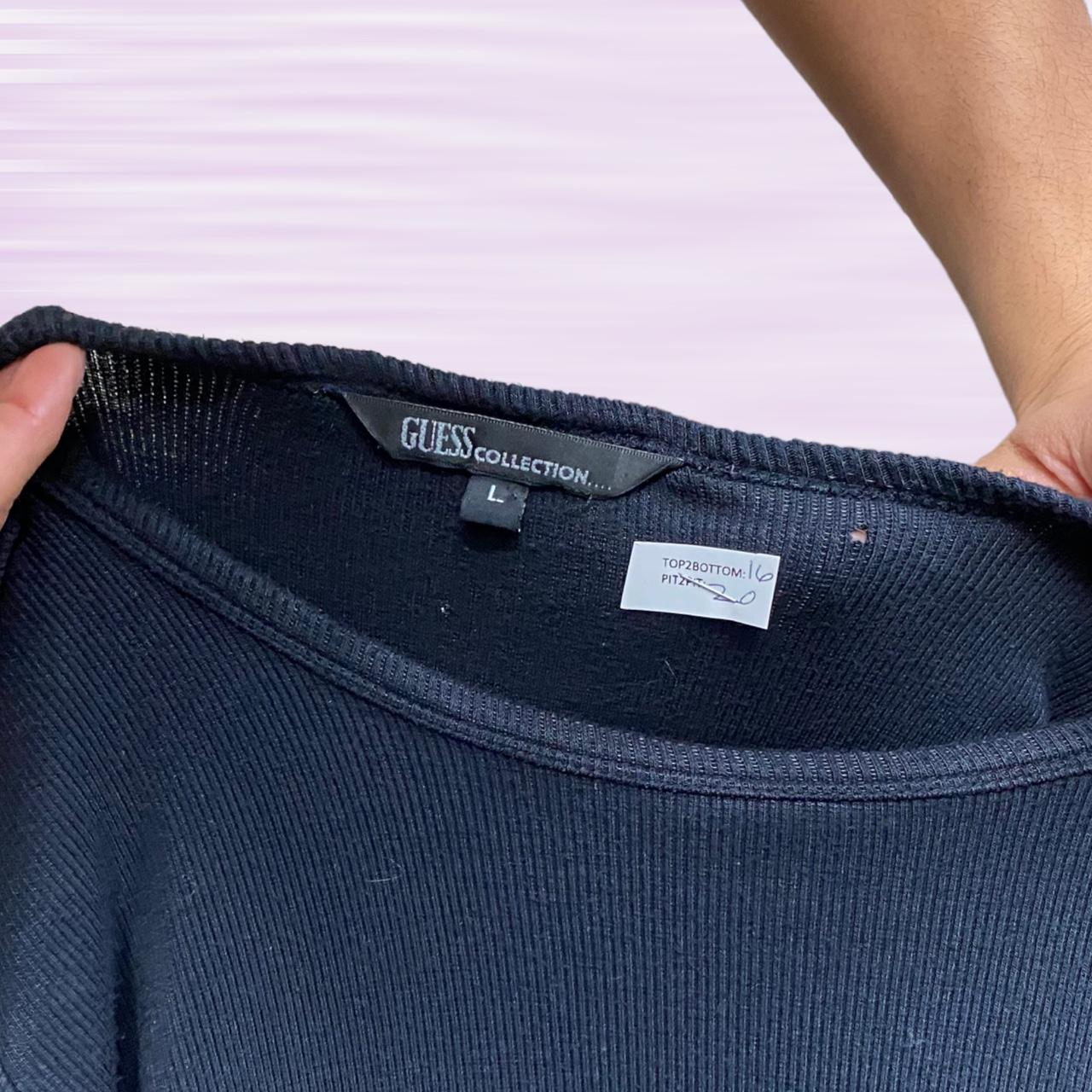 Guess Women's White and Cream Crop-top | Depop