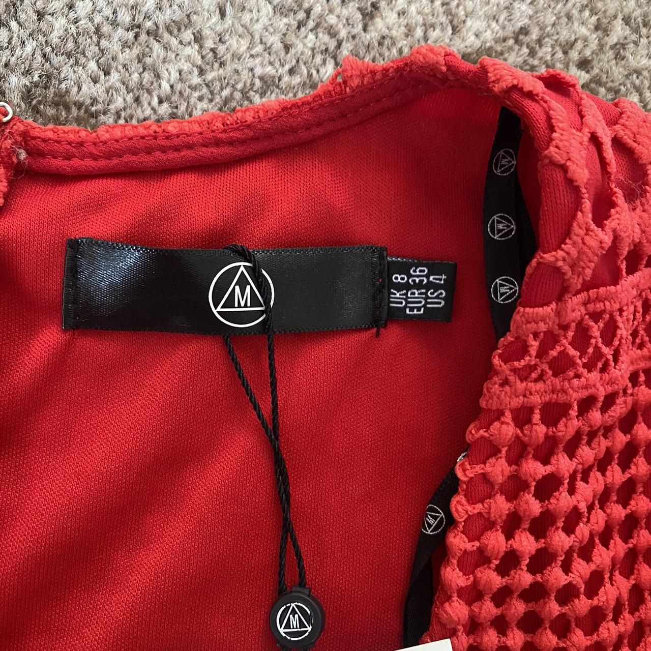 Red flare dress from Missguided- new with tags. Size... - Depop