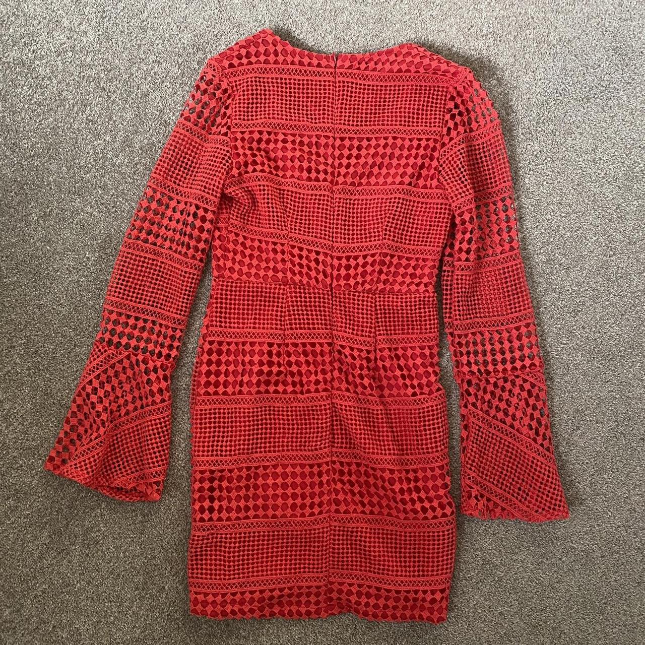 Red flare dress from Missguided- new with tags. Size... - Depop