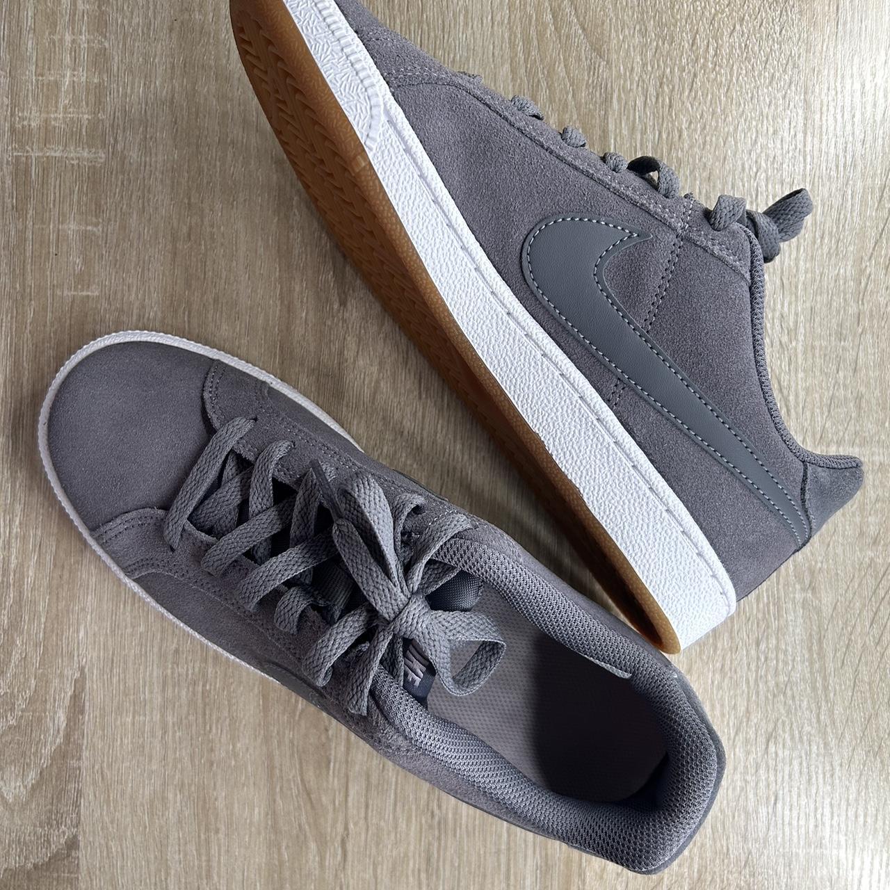 Grey suede Nike tennis shoes Brand: Nike (Never... - Depop