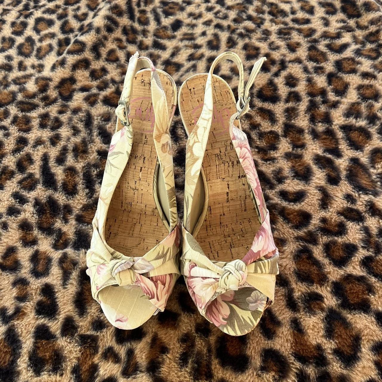 2000’s floral Pulp heels 🌸 brand new condition, sole... - Depop