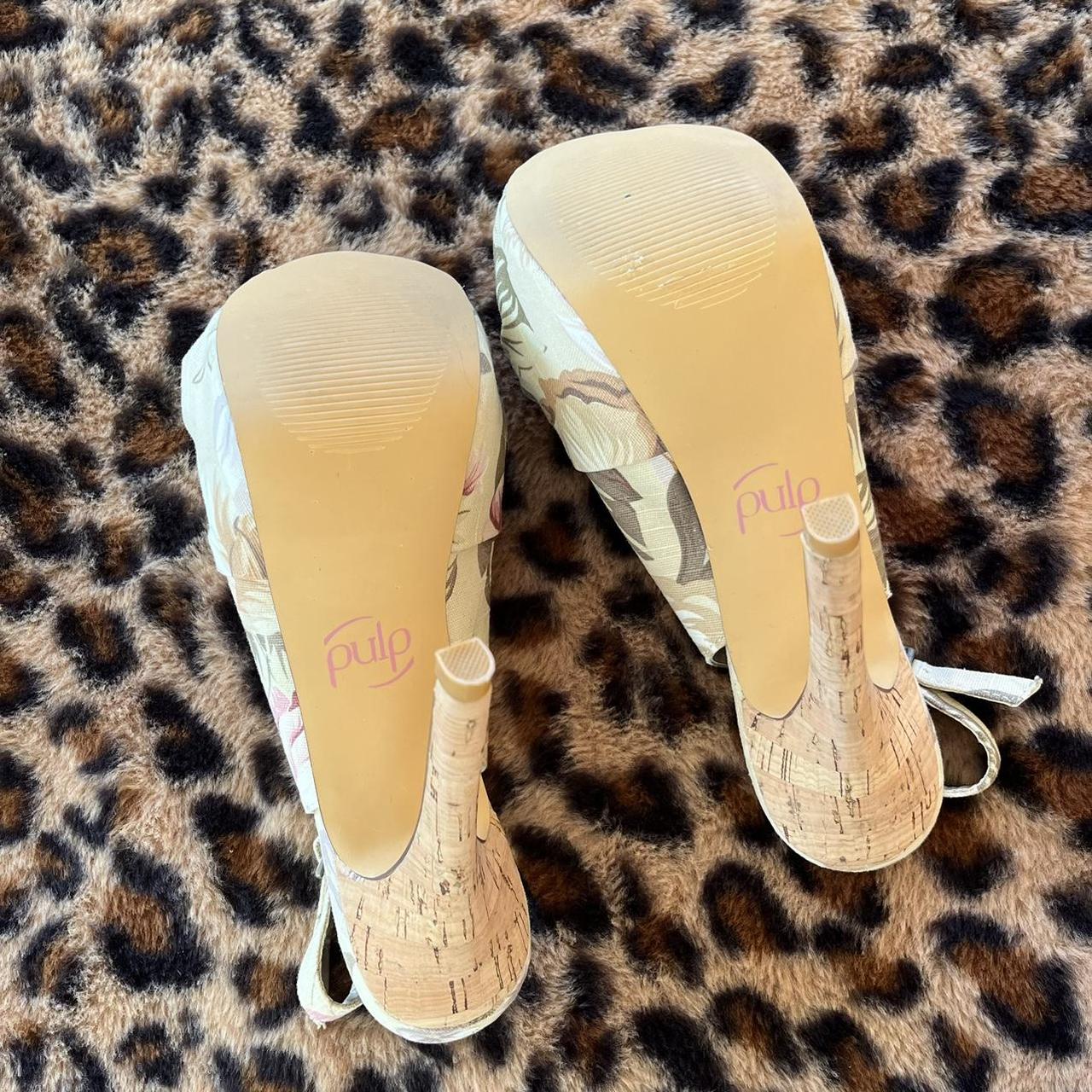 2000’s floral Pulp heels 🌸 brand new condition, sole... - Depop