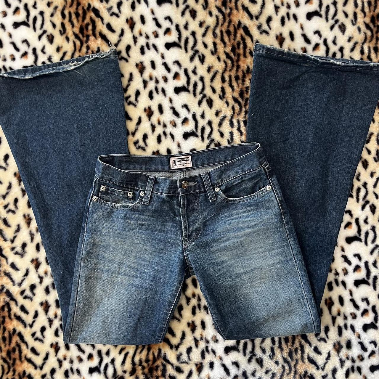 the perfect Lee Denim low rise ultra flared jeans... - Depop