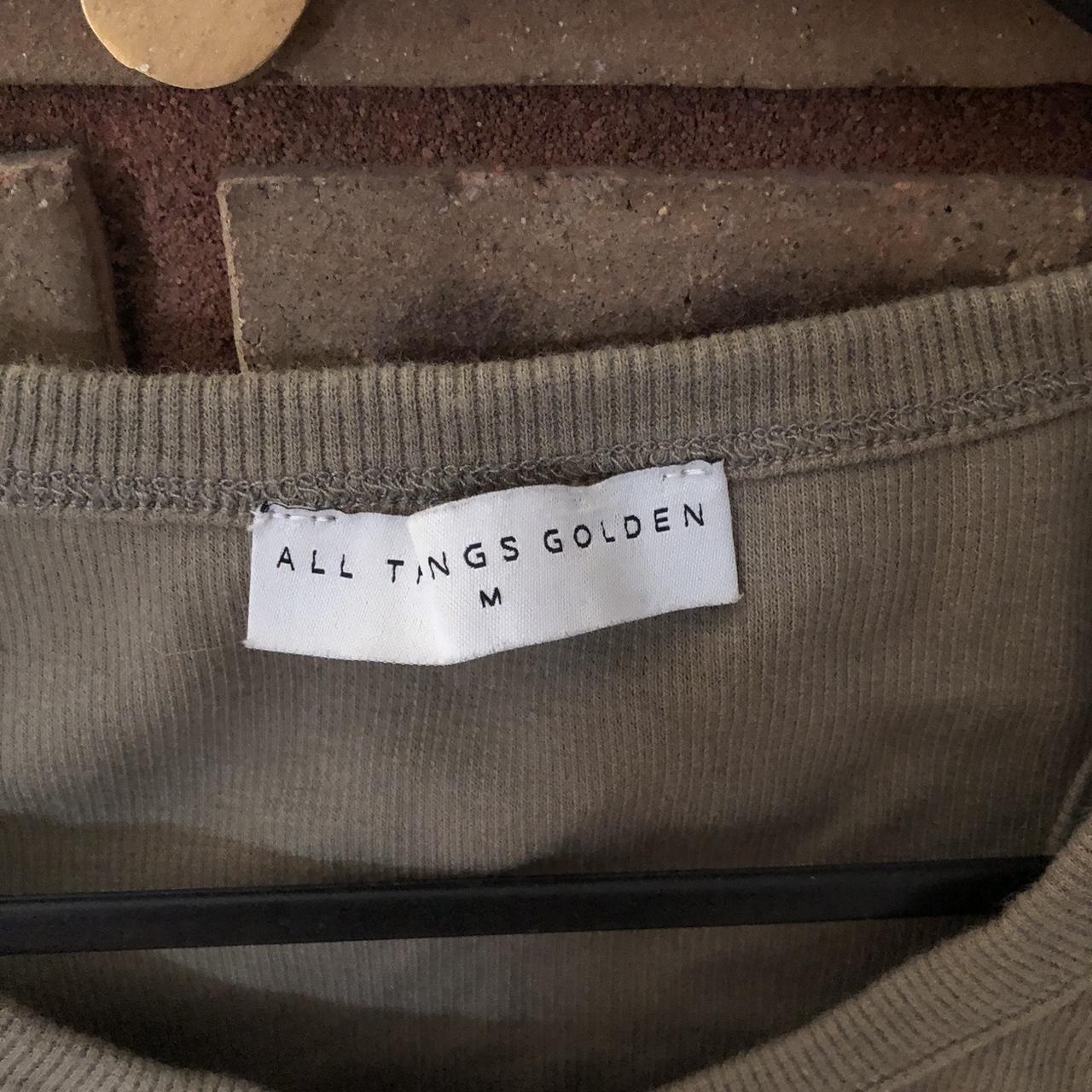 All things golden super cropped tank NEEDS TO BE... - Depop