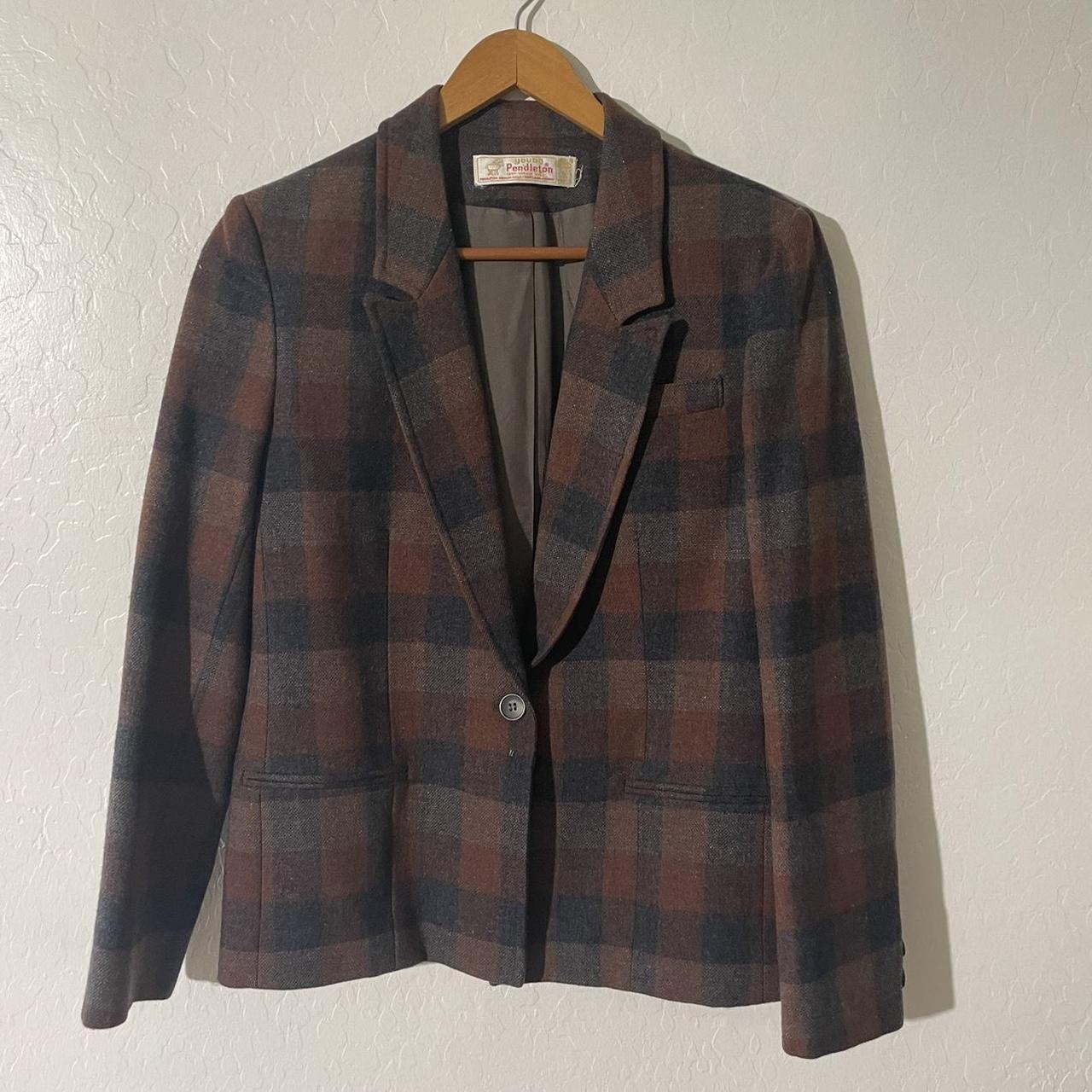 Beautiful Vintage Young Pendleton brown blazer. Made... - Depop