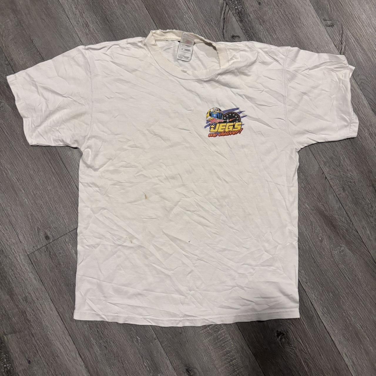 White Jegs drag racing tee #racing - Depop