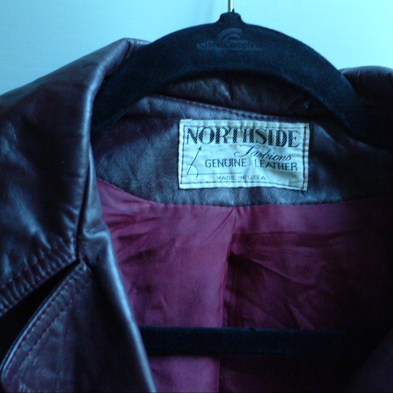 Vintage 100% Leather Jacket 💋🪩 • literally blown... - Depop