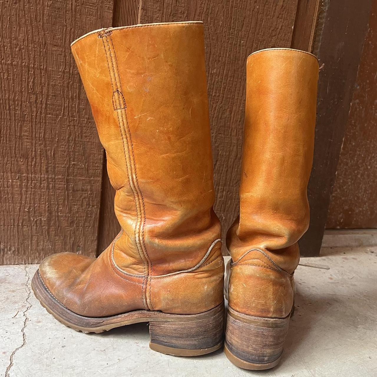 True vintage black label Frye campus boots. THE frye... - Depop