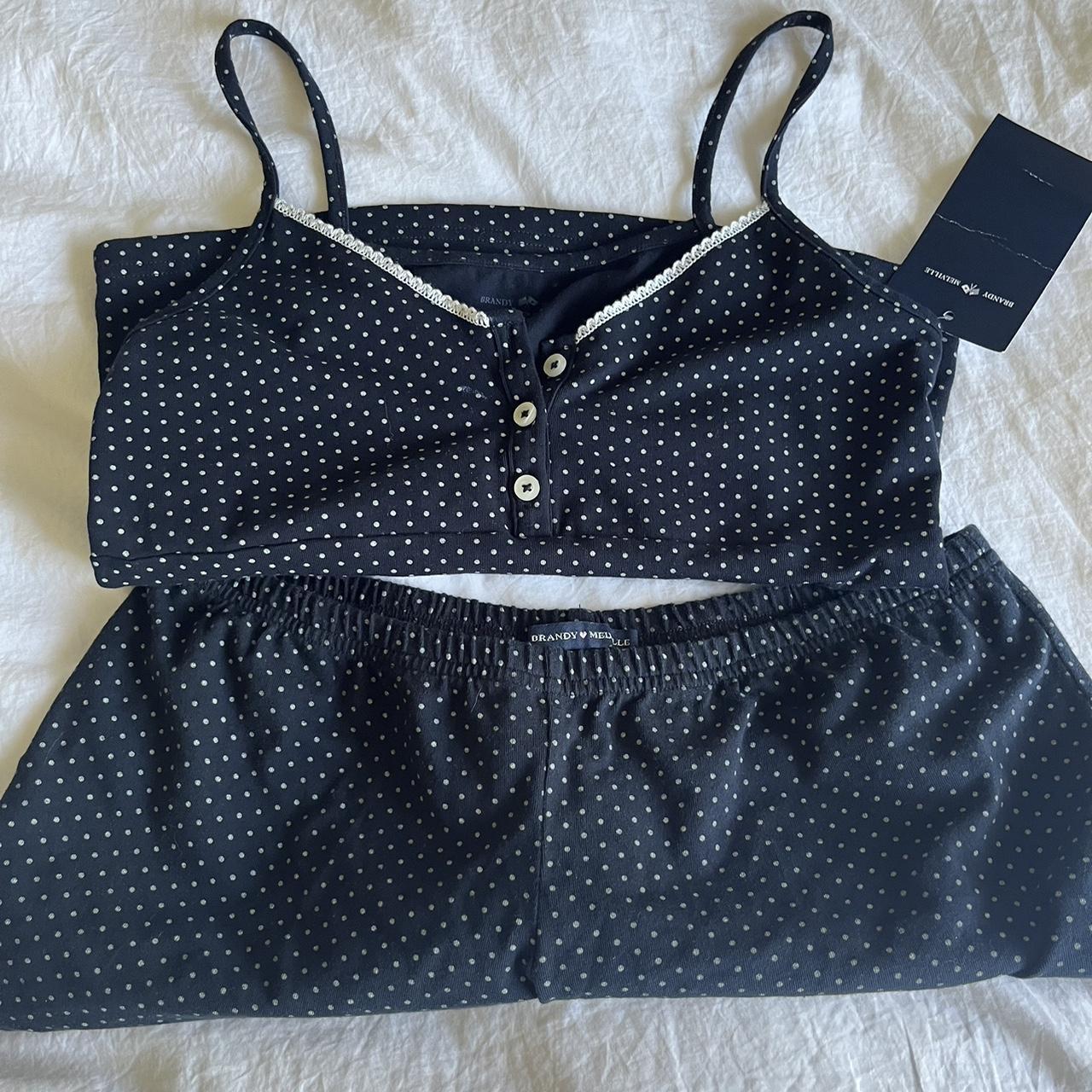 Brandy Melville matching polka dot pj set -... - Depop